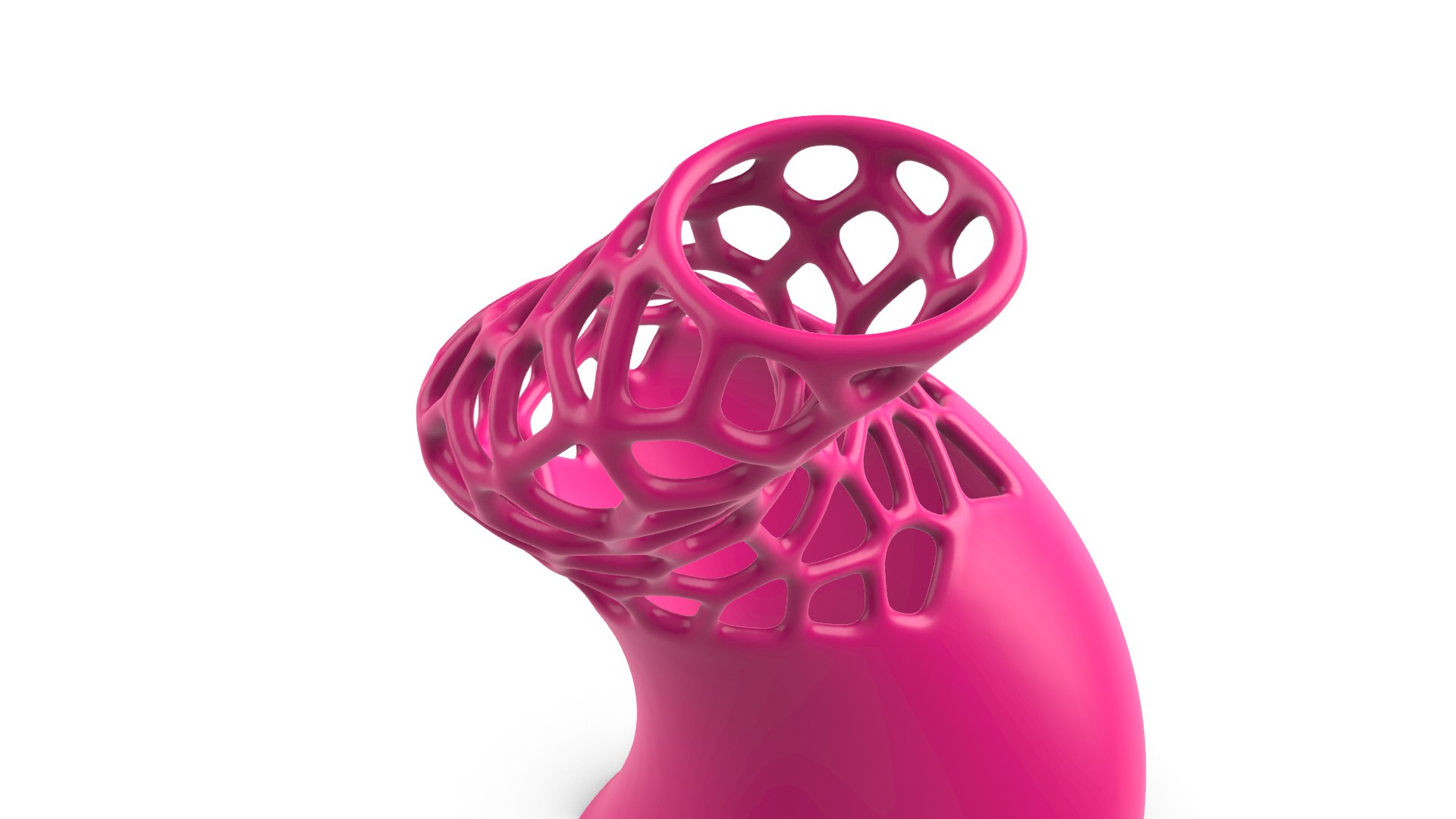 3D model Voronoi Swirl Skeleton Vase - TurboSquid 2152489