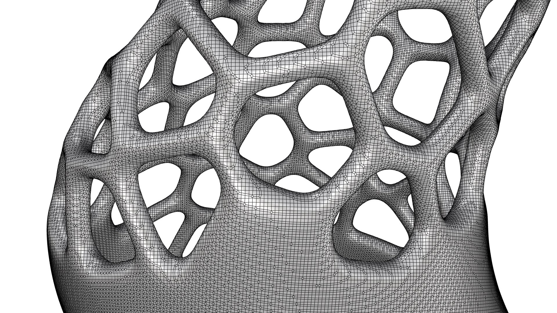 3D model Voronoi Swirl Skeleton Vase - TurboSquid 2152489
