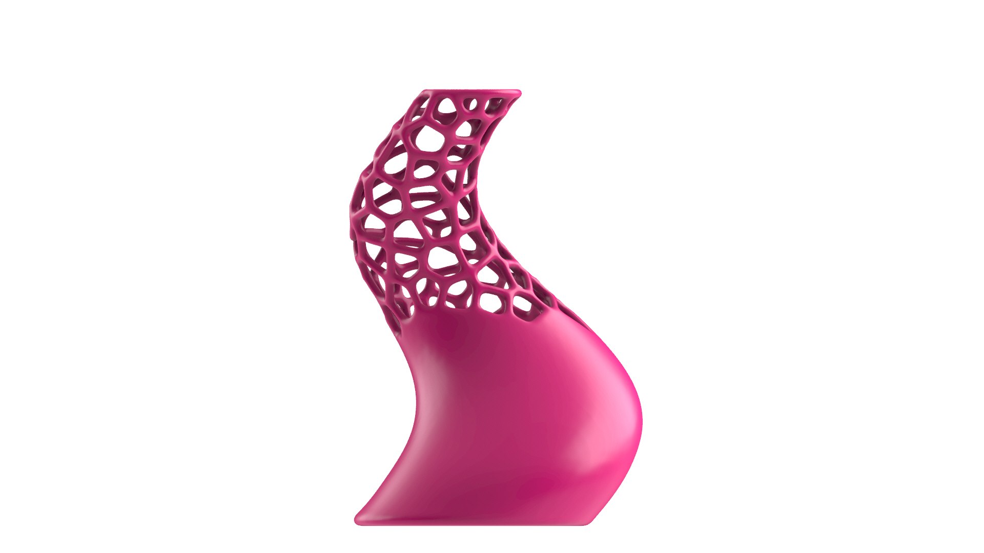 3D model Voronoi Swirl Skeleton Vase - TurboSquid 2152489