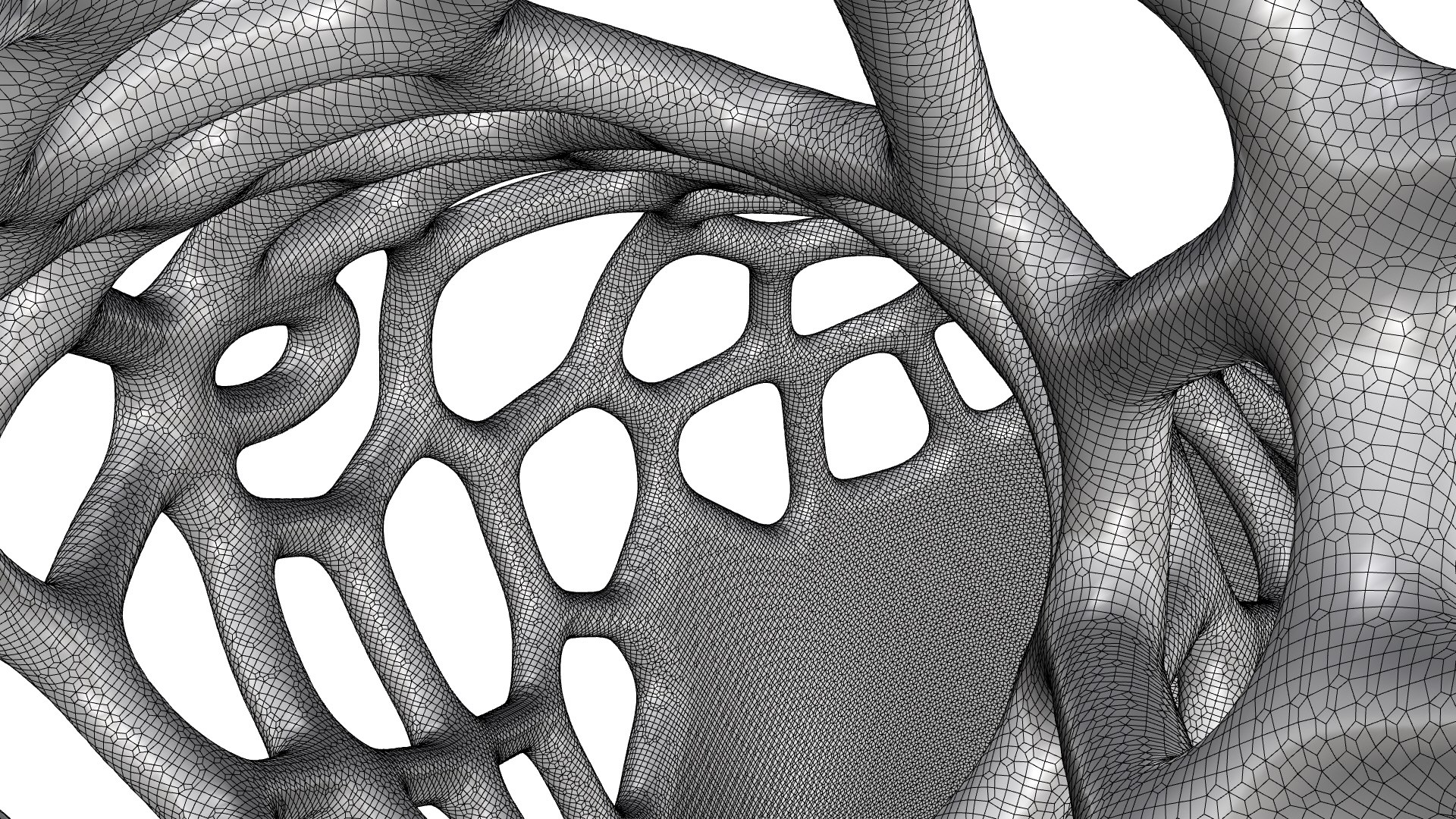 3D model Voronoi Swirl Skeleton Vase - TurboSquid 2152489