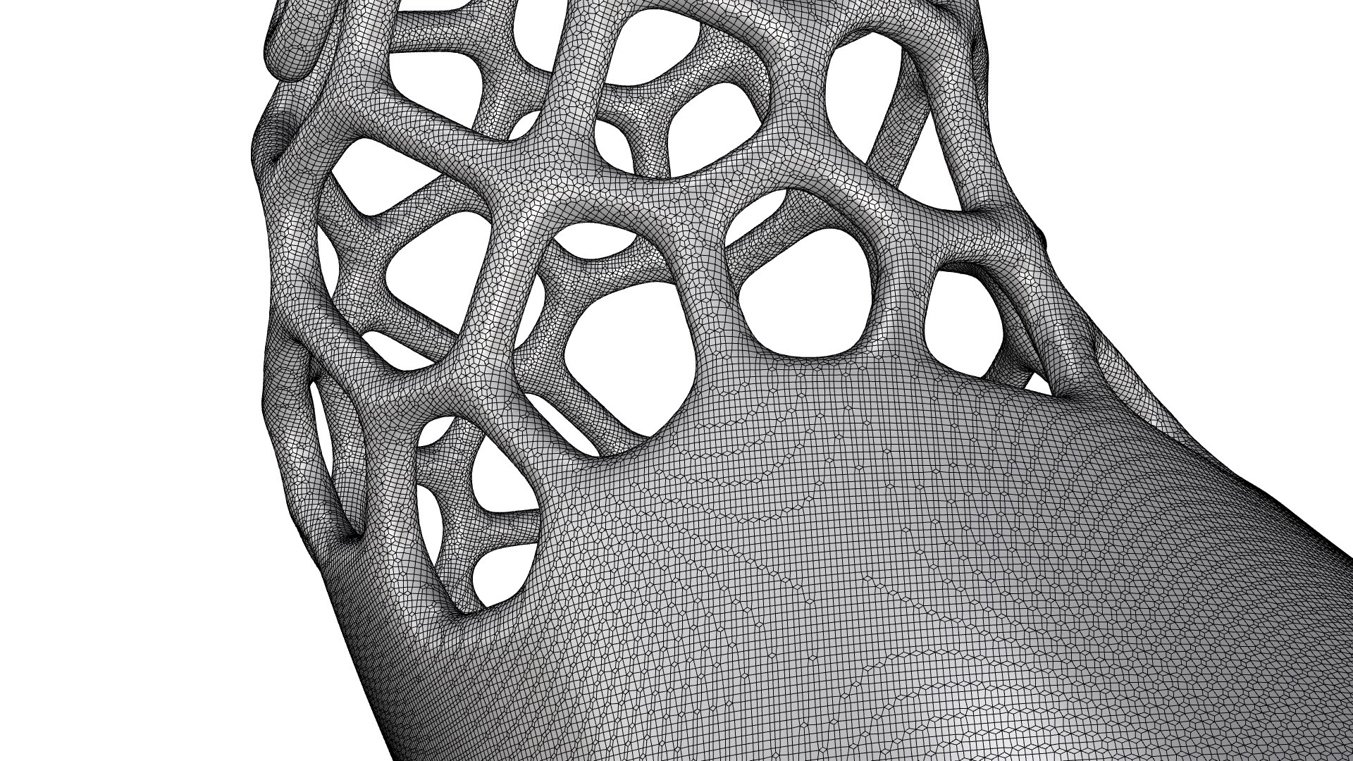 3D model Voronoi Swirl Skeleton Vase - TurboSquid 2152489