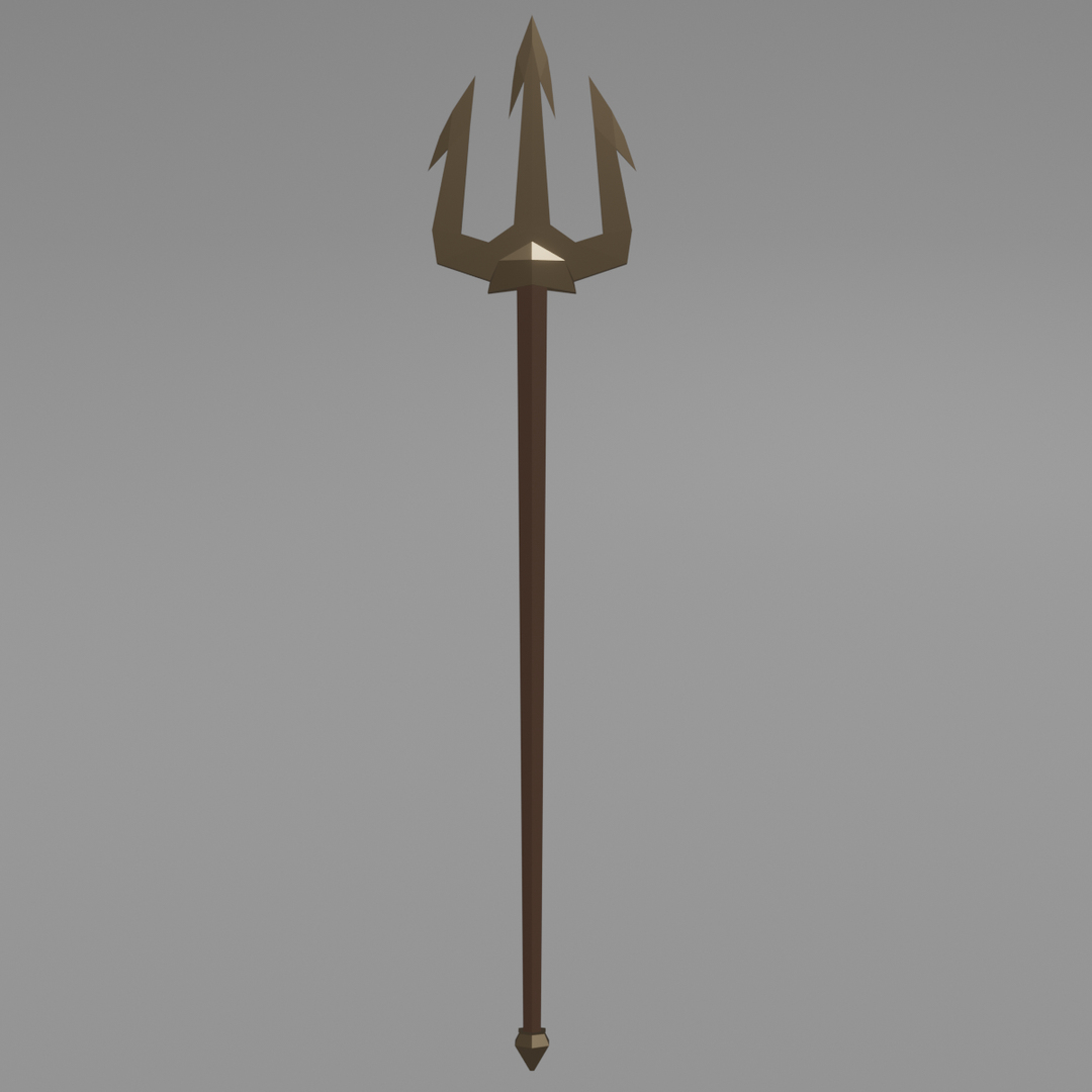 Trident roman stylized 3D - TurboSquid 1668357