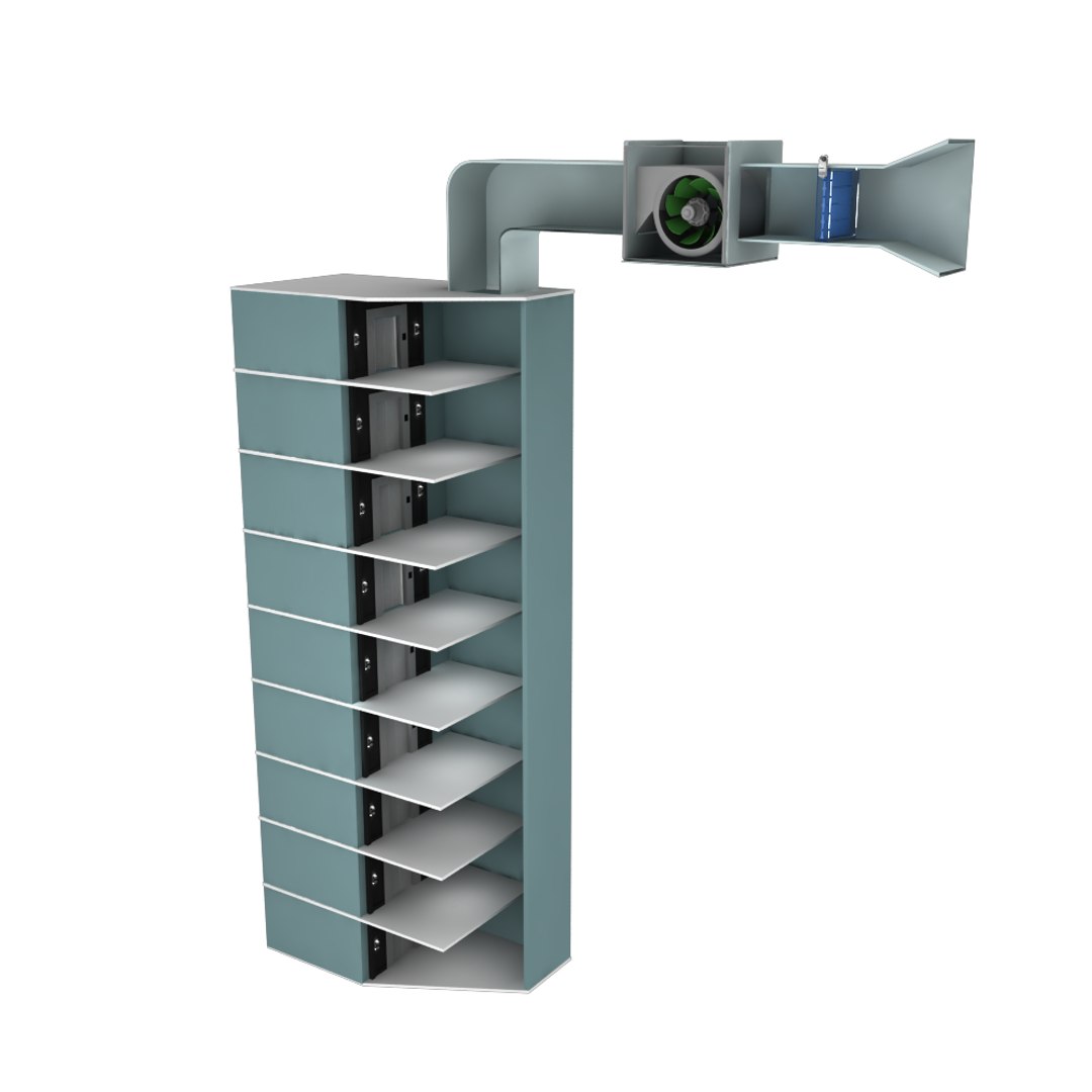 Lift Lobby Pressurization Fan 3D Model - TurboSquid 1269540