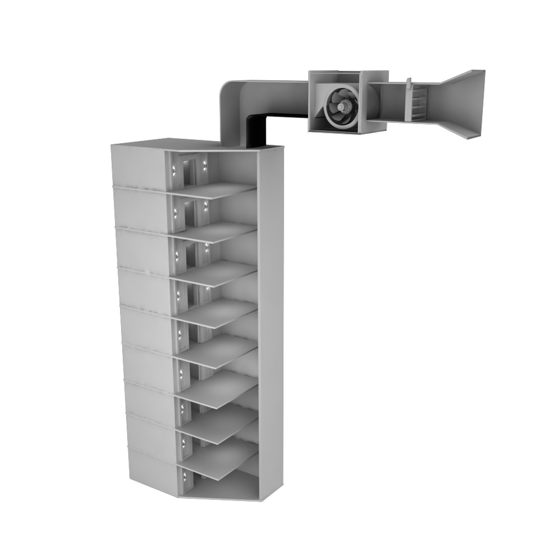 Lift Lobby Pressurization Fan 3D Model - TurboSquid 1269540