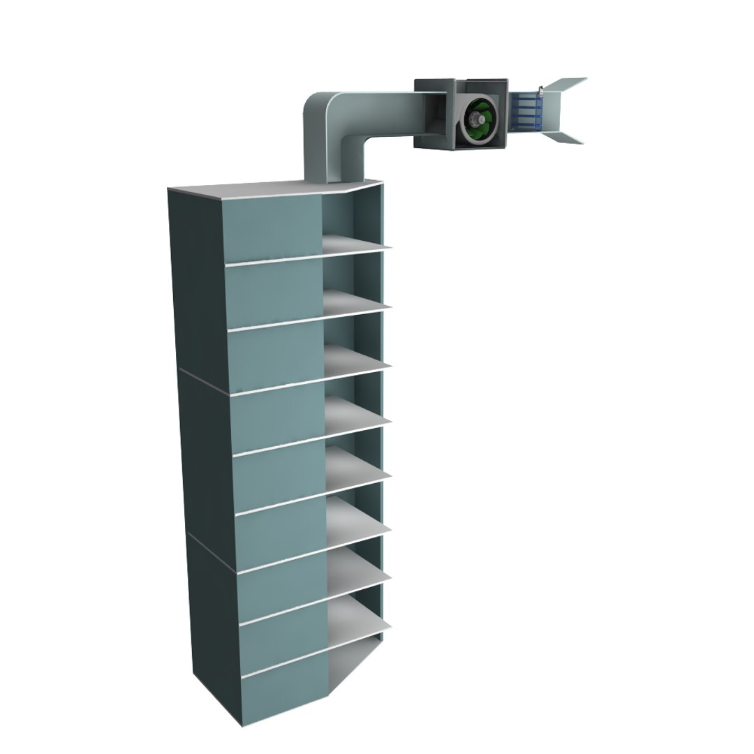 Lift Lobby Pressurization Fan 3D Model - TurboSquid 1269540