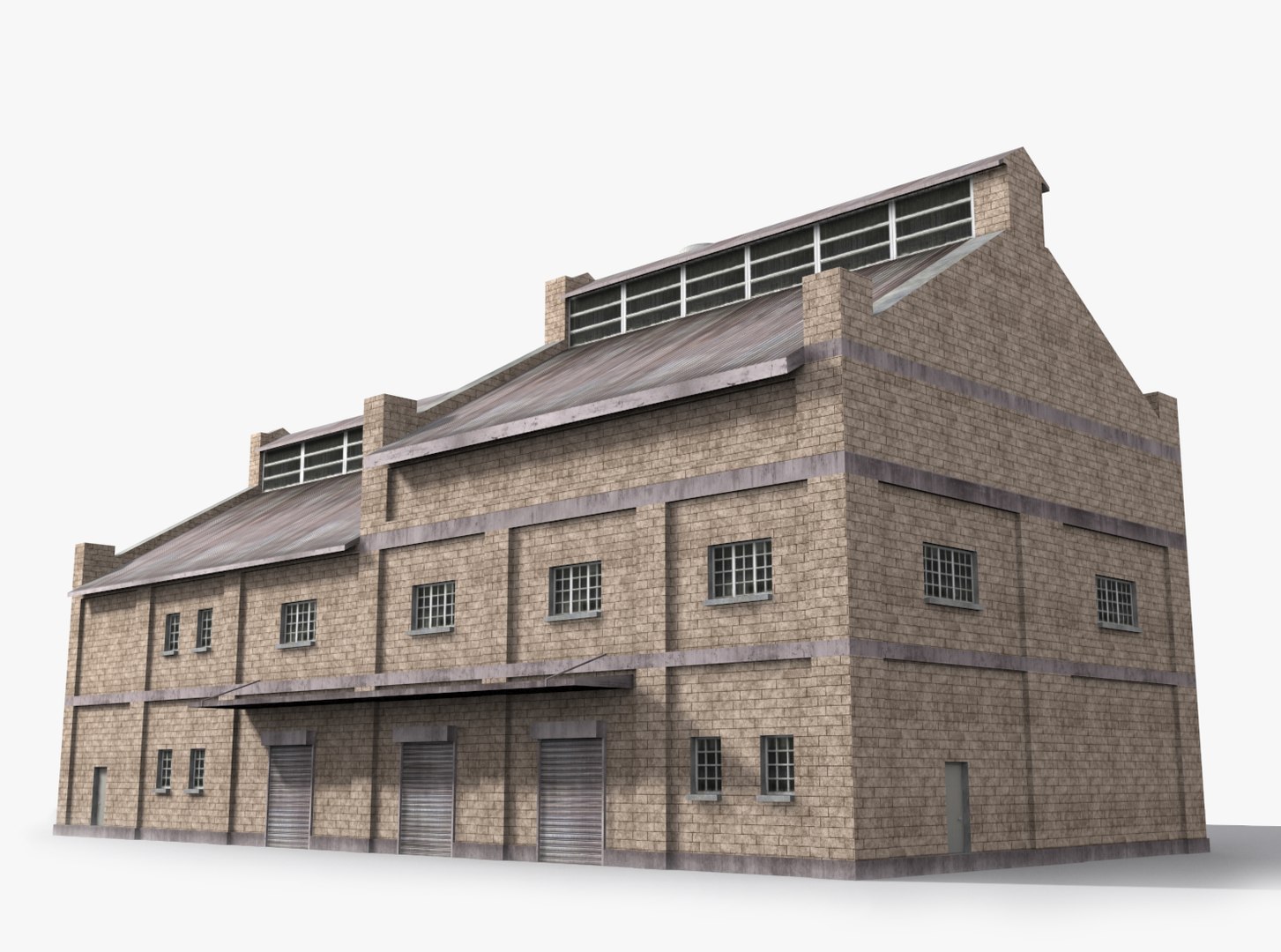 Ready Warehouse Factory 3D Model - TurboSquid 1547419