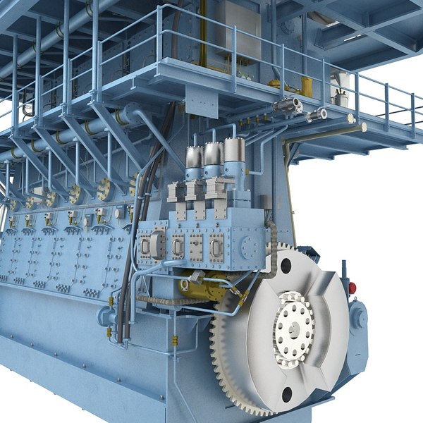 Speed marine diesel engine 3D - TurboSquid 1447124