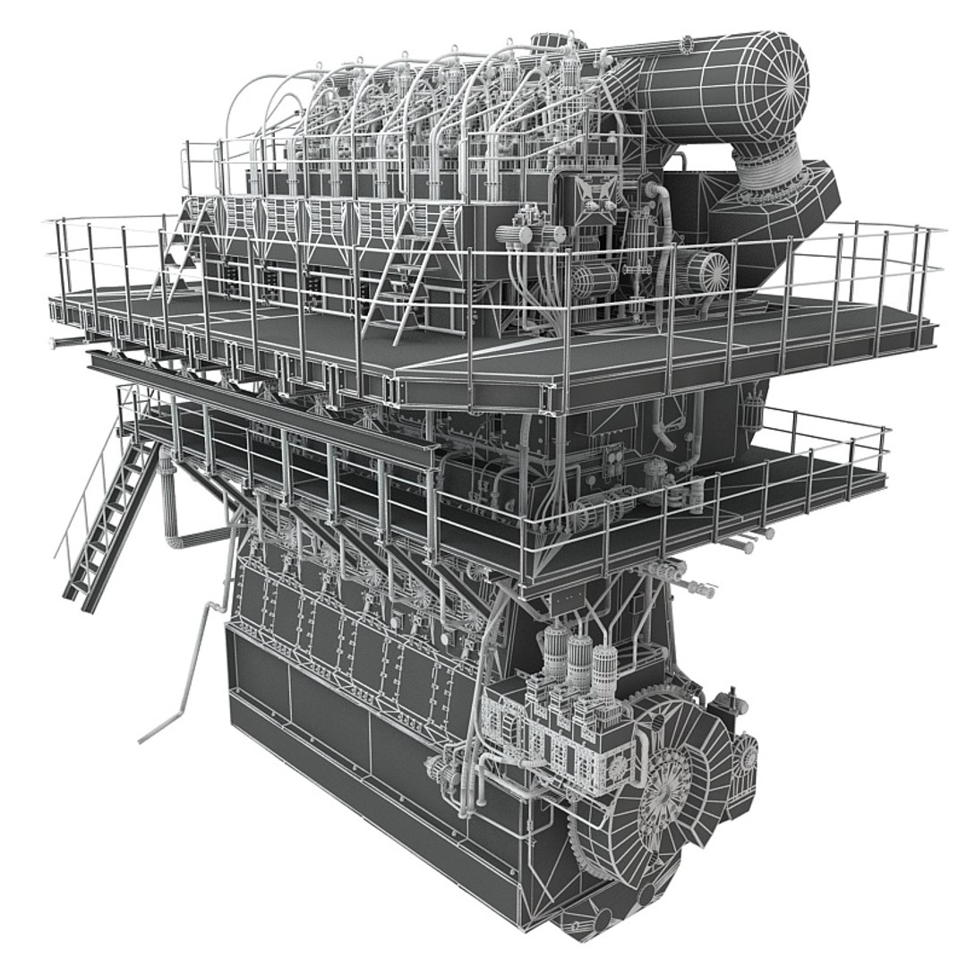 Speed Marine Diesel Engine 3D - TurboSquid 1447124