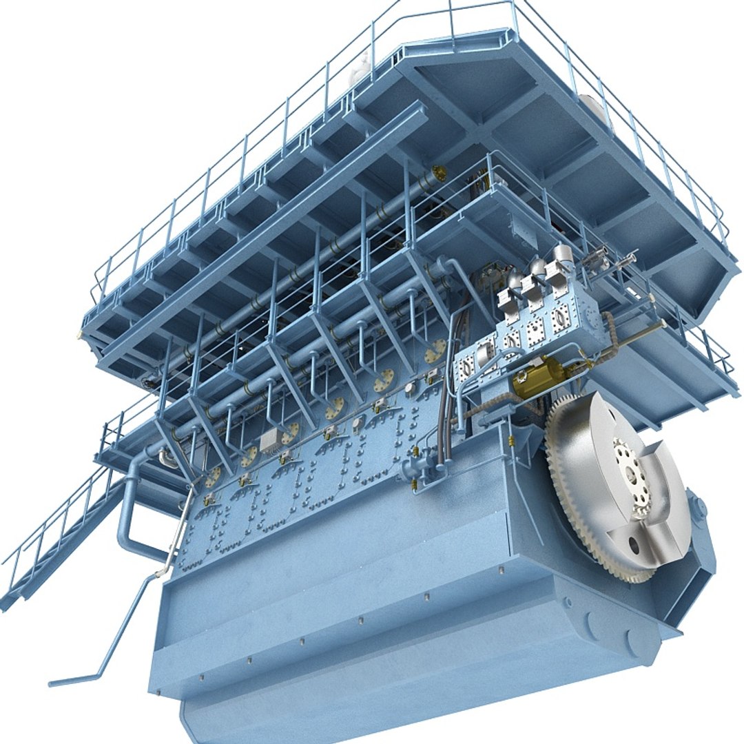 Speed Marine Diesel Engine 3D - TurboSquid 1447124