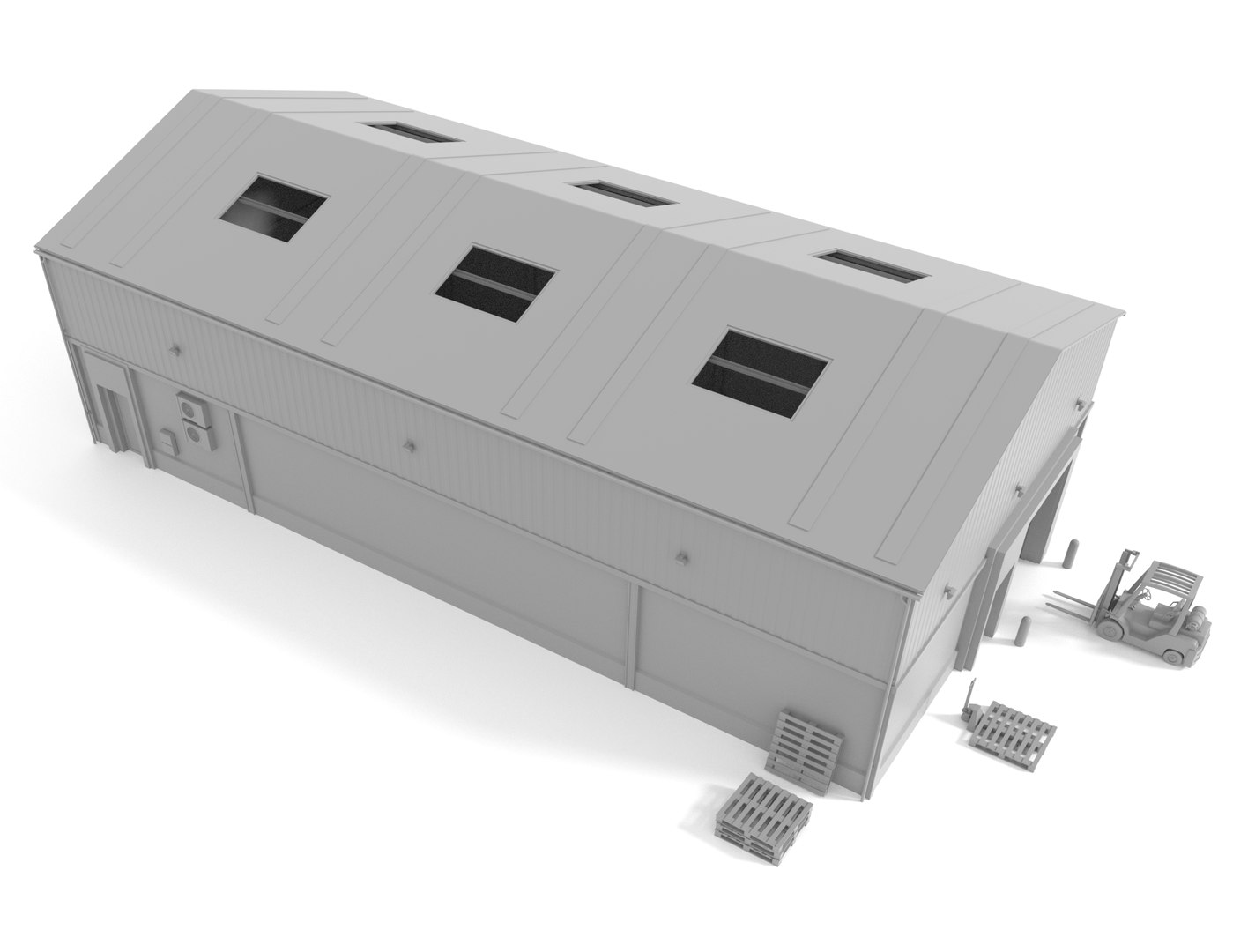 Small Warehouse model - TurboSquid 1749267