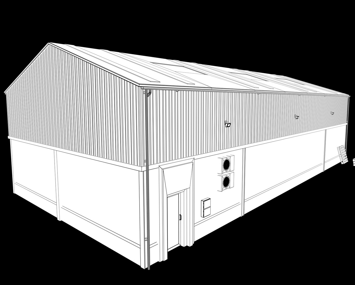 Small Warehouse model - TurboSquid 1749267