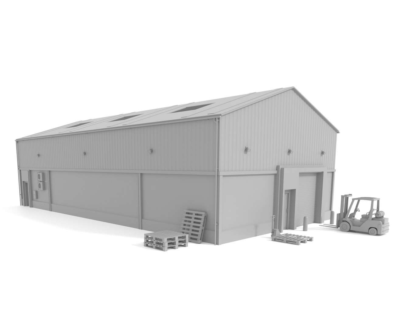 Small Warehouse model - TurboSquid 1749267