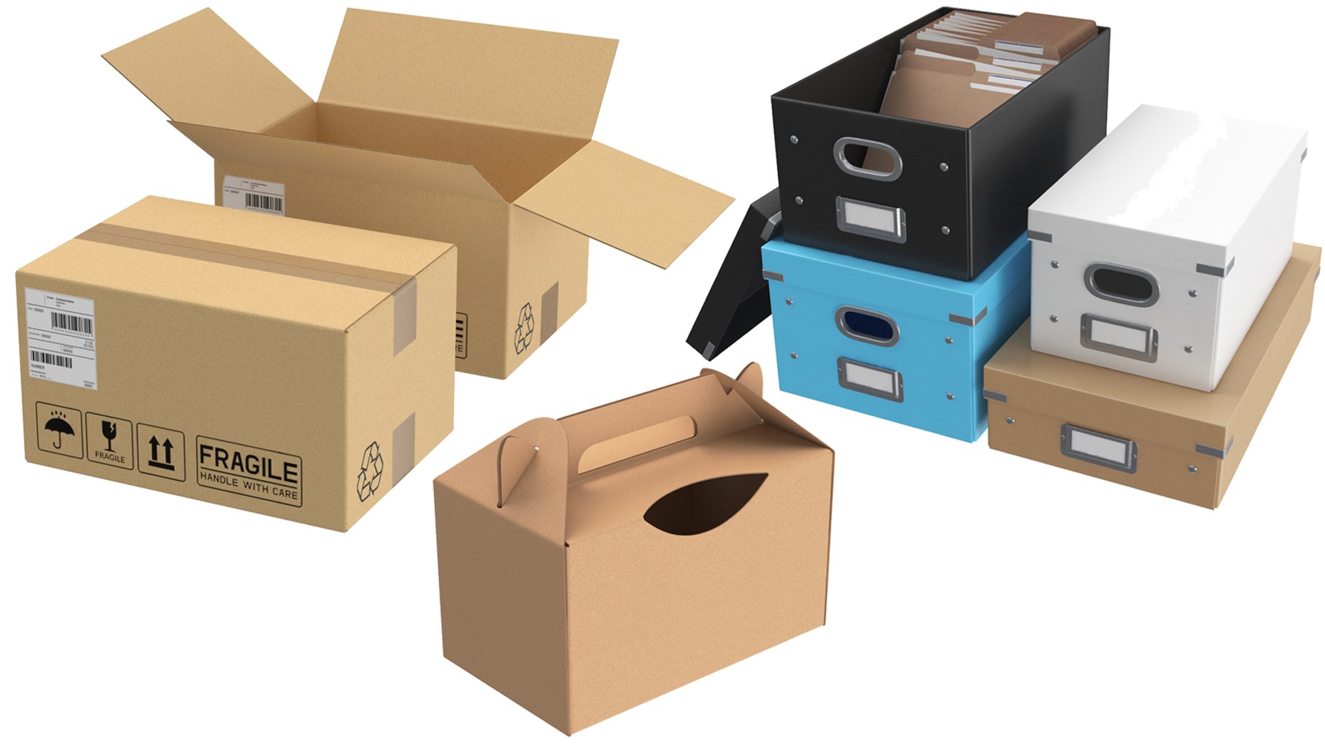 3D model Detailed Boxes Collection - TurboSquid 2094443