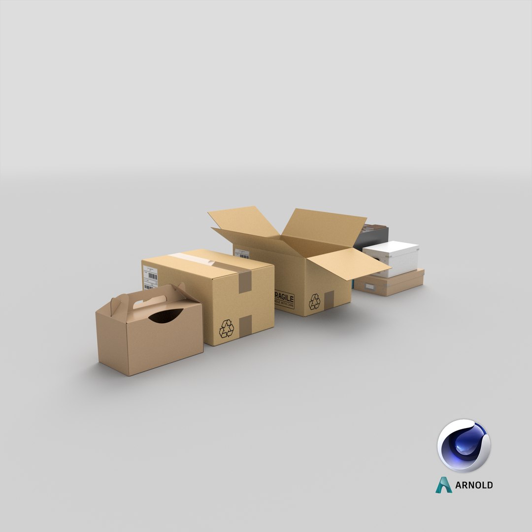 3D model Detailed Boxes Collection - TurboSquid 2094443