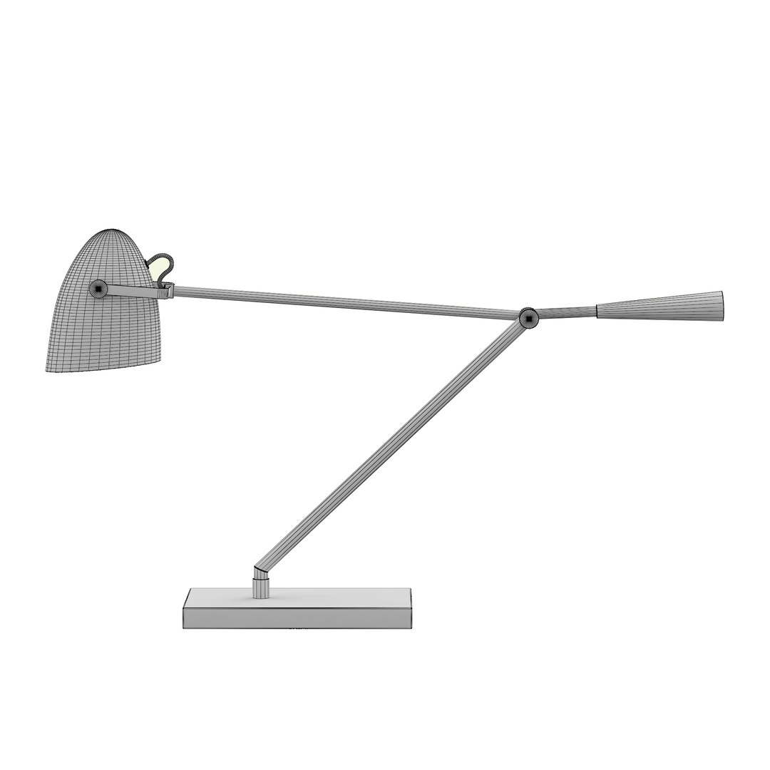 3D DORIAN TASK TABLE LAMP - BRASS Model - TurboSquid 1900629