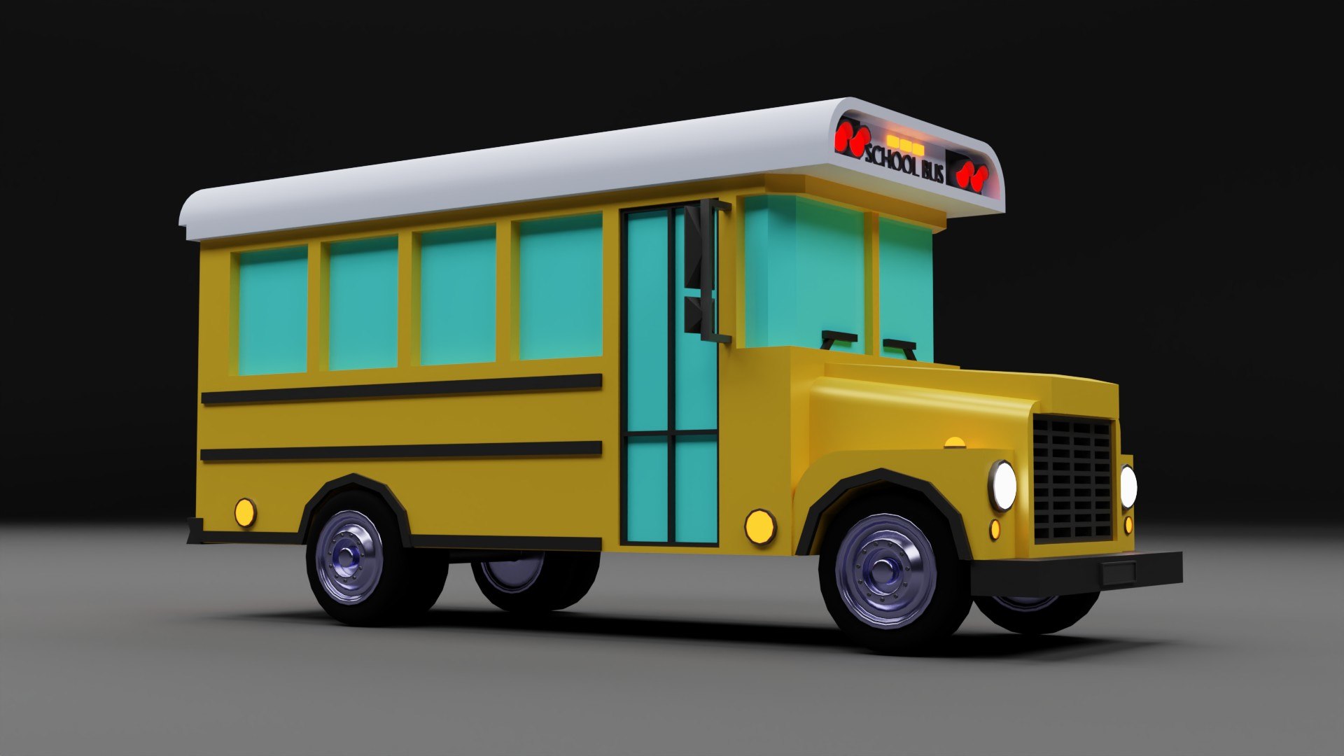 3D School Bus 3D Model - TurboSquid 1990667