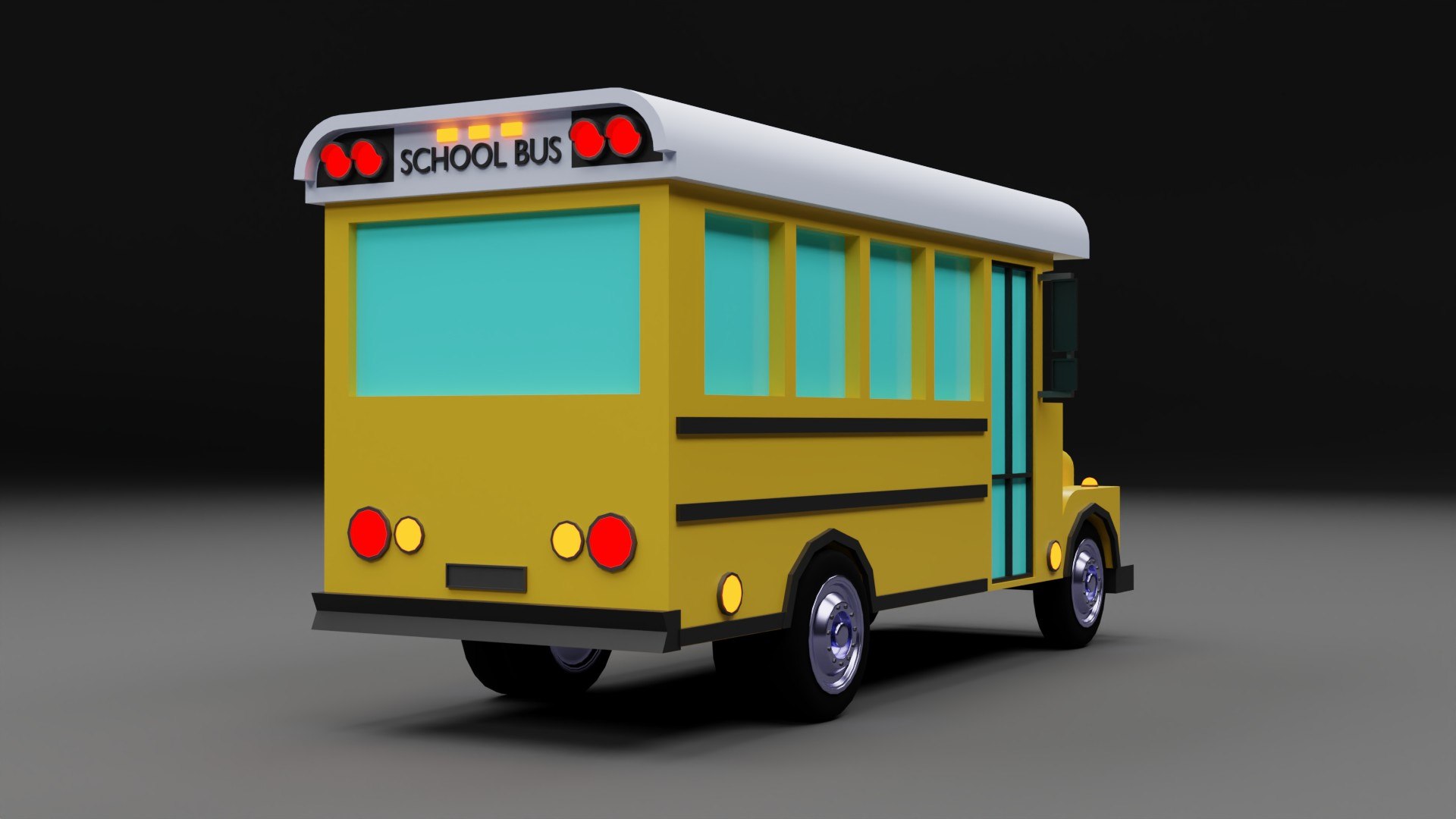 3D School Bus 3D Model - TurboSquid 1990667