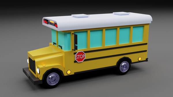 School bus 3D model 3D 모델 - TurboSquid 1990667
