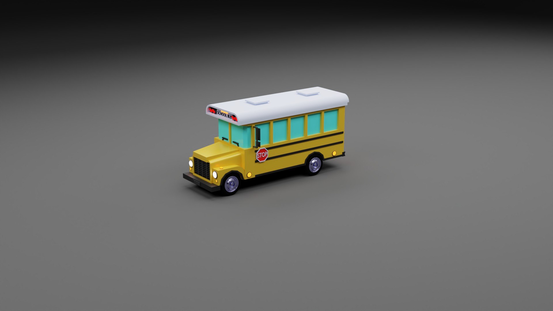 3D School Bus 3D Model - TurboSquid 1990667