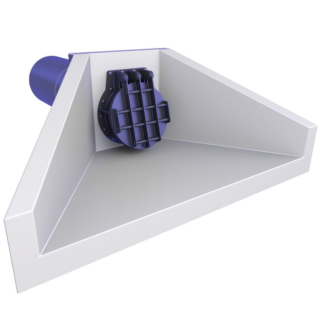 3D Concrete Sewer Storm Drain Outlet Flap Gate 12 Model - TurboSquid ...