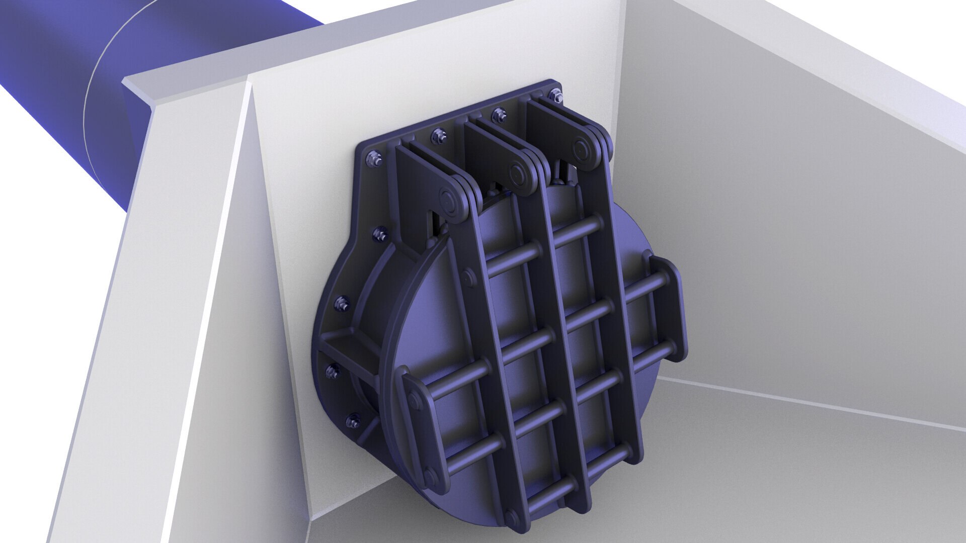 3D Concrete Sewer Storm Drain Outlet Flap Gate 12 Model - TurboSquid ...