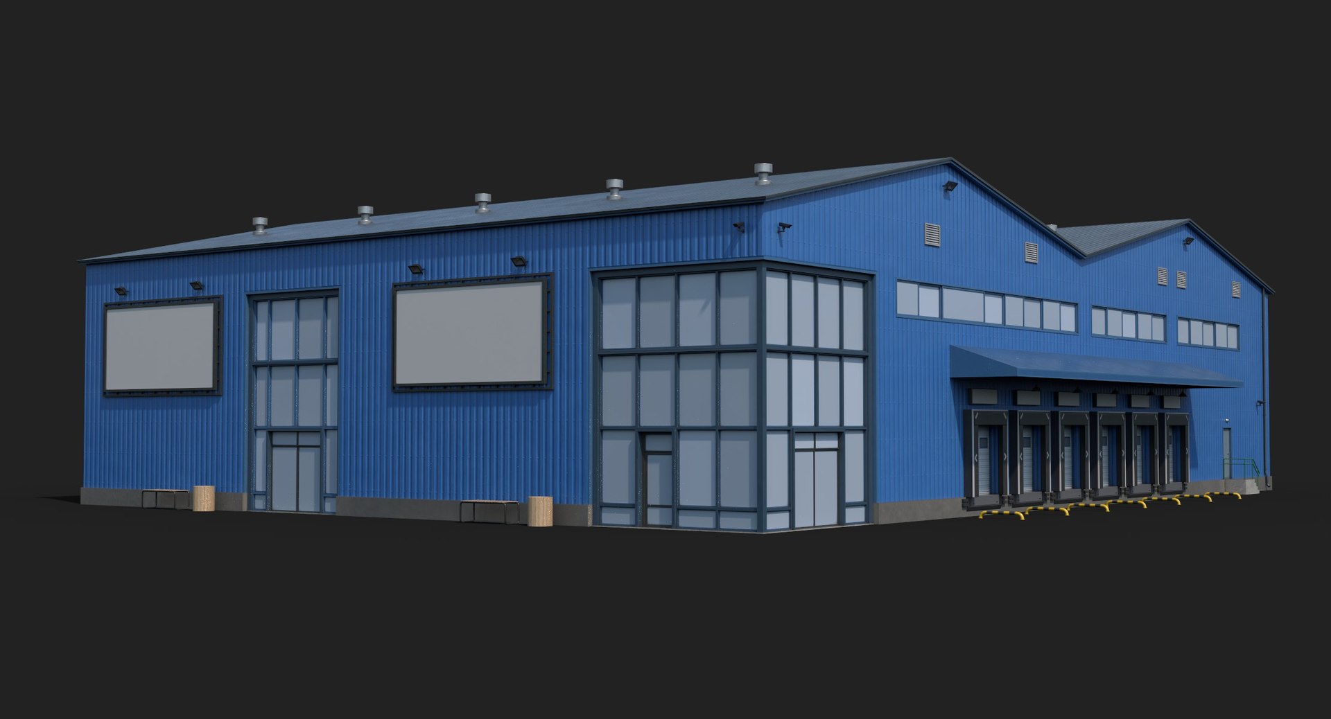 3D Industrial Building 28 Model - TurboSquid 2138932