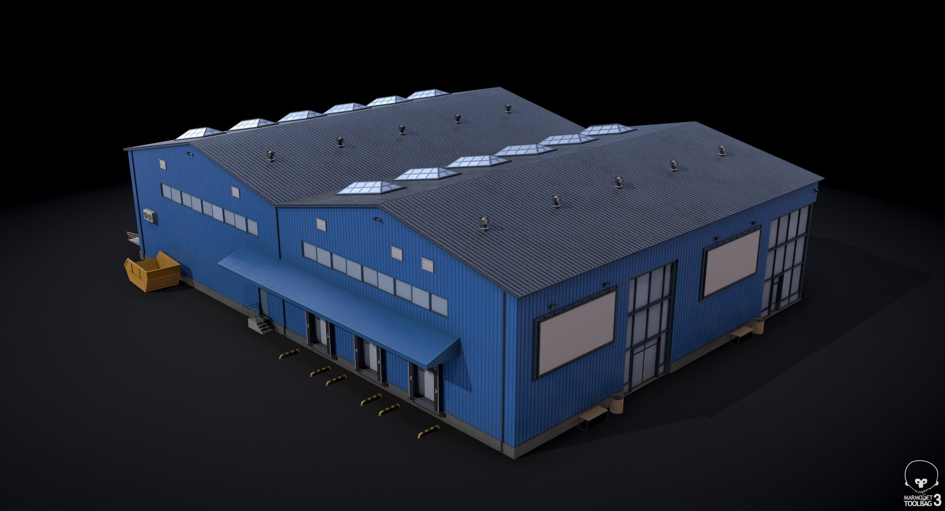 3D Industrial Building 28 Model - TurboSquid 2138932