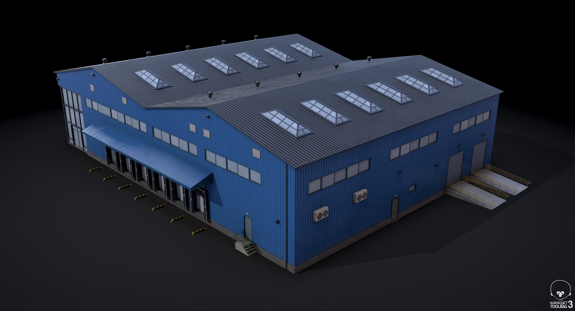 3D Industrial Building 28 Model - TurboSquid 2138932
