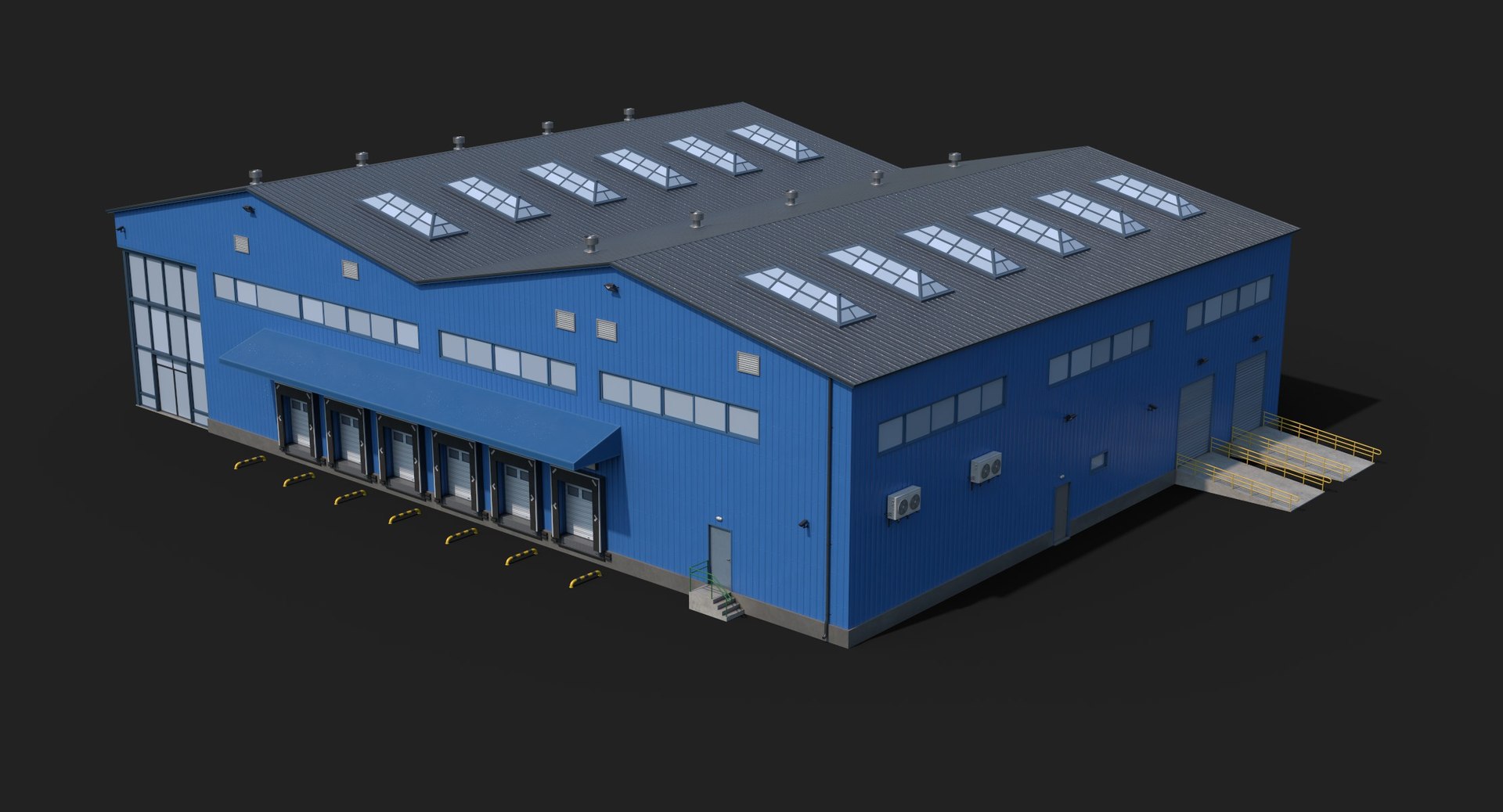 3D Industrial Building 28 Model - TurboSquid 2138932