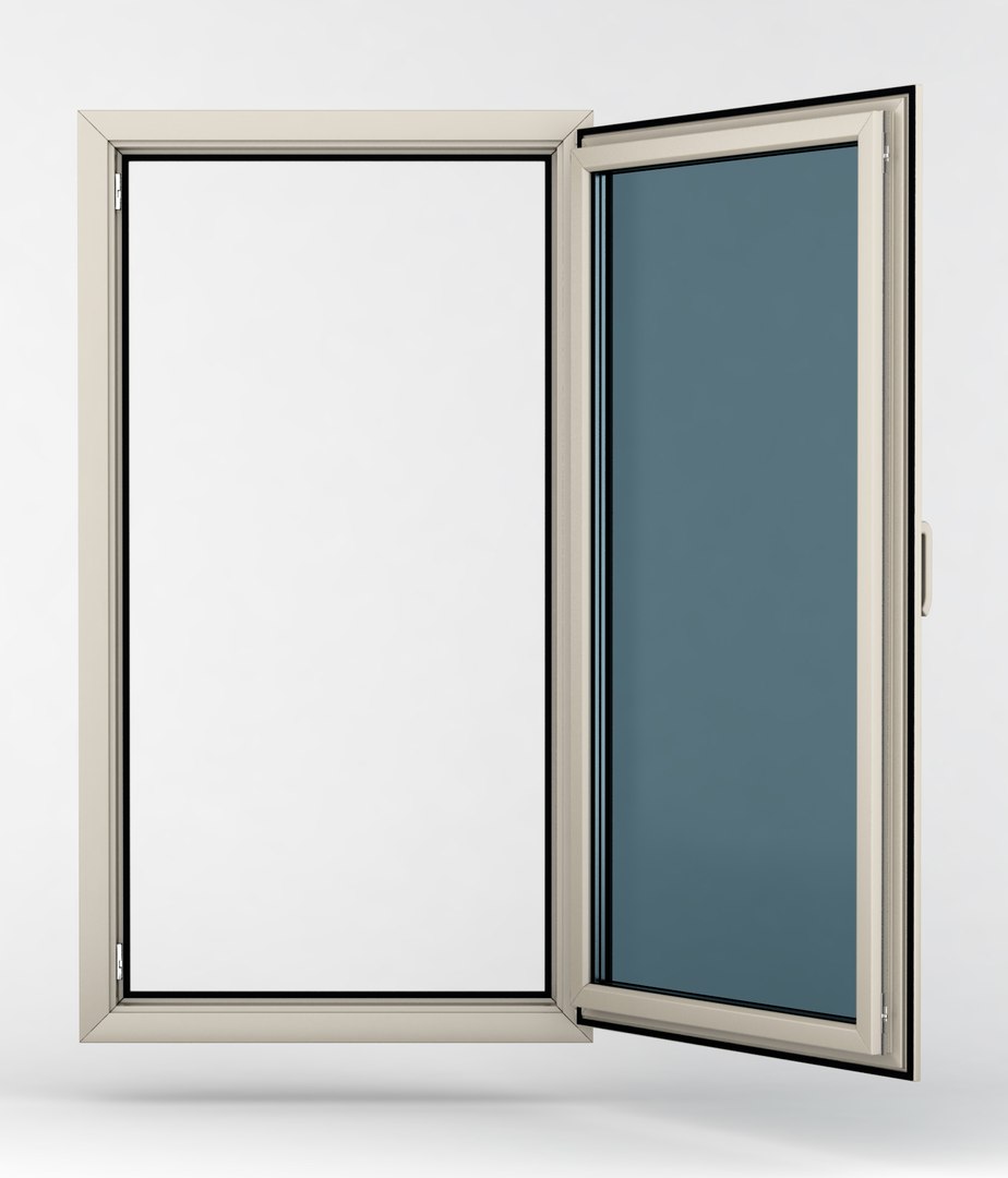 3d model window casement plastic