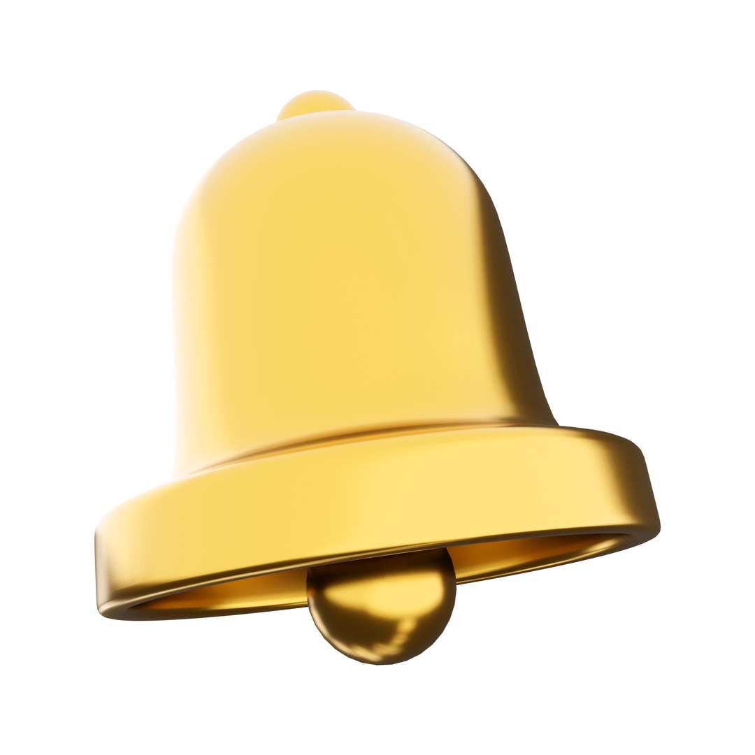 3D bell icon - TurboSquid 2065953