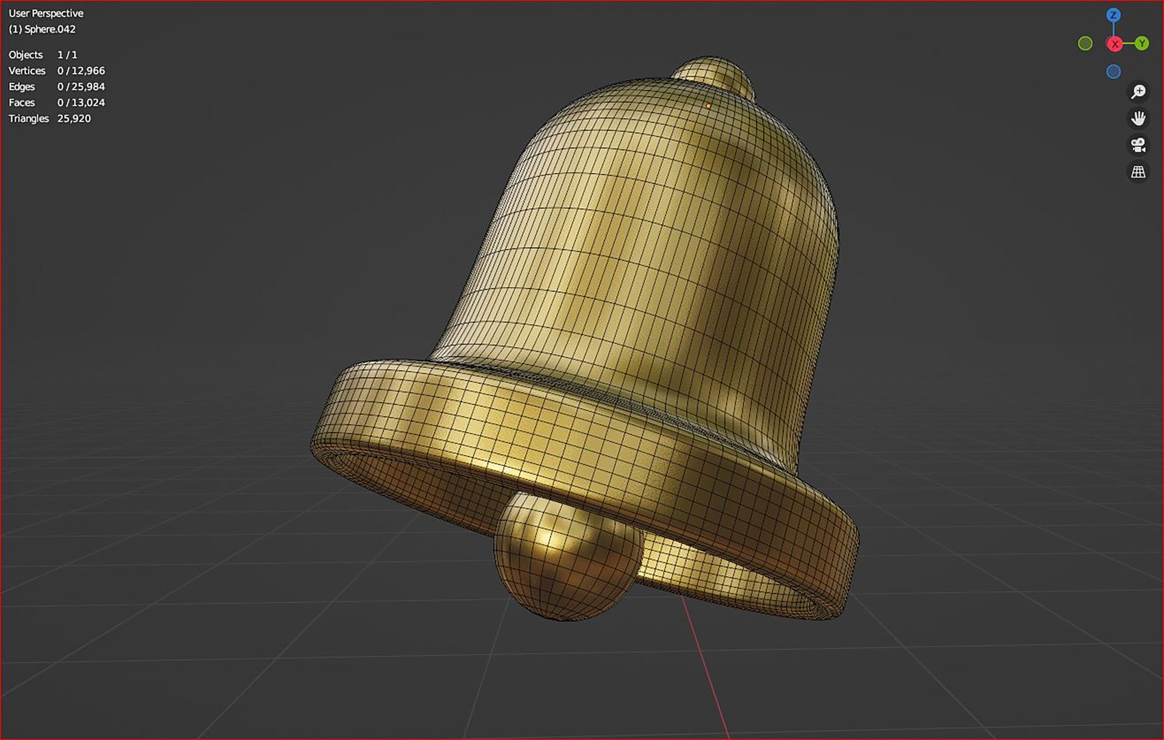3D bell icon - TurboSquid 2065953