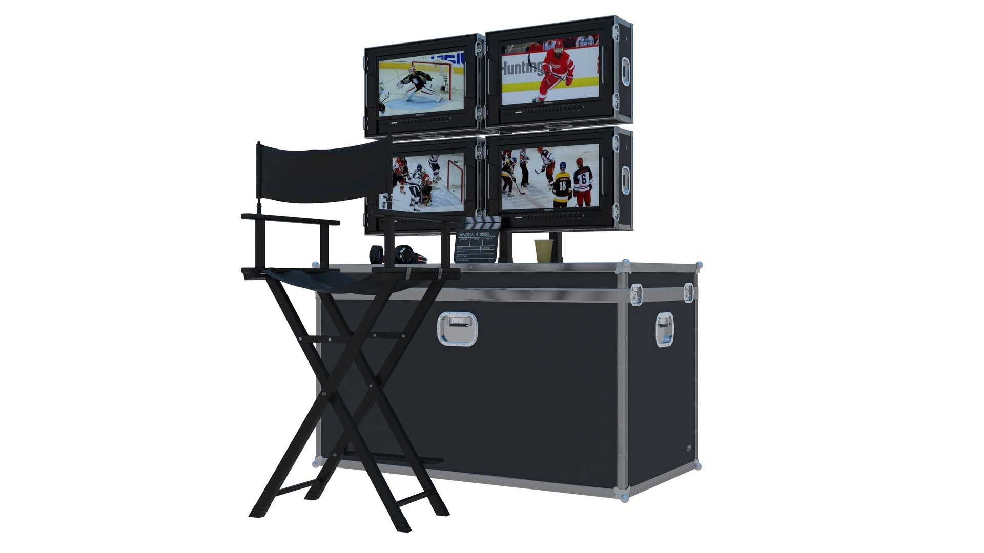 3D Director Monitor Setup Model - TurboSquid 1901558