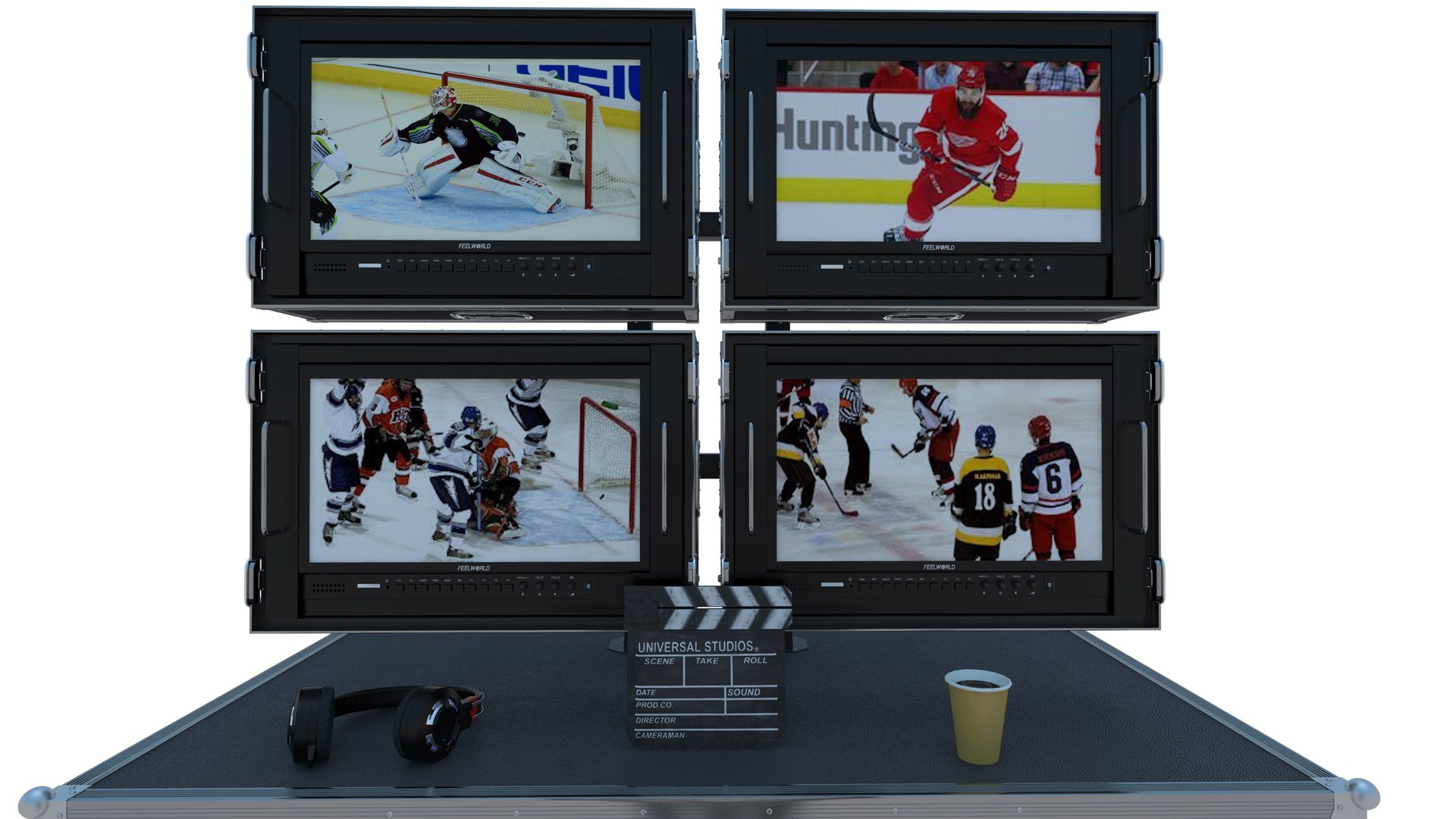 3D Director Monitor Setup Model - TurboSquid 1901558