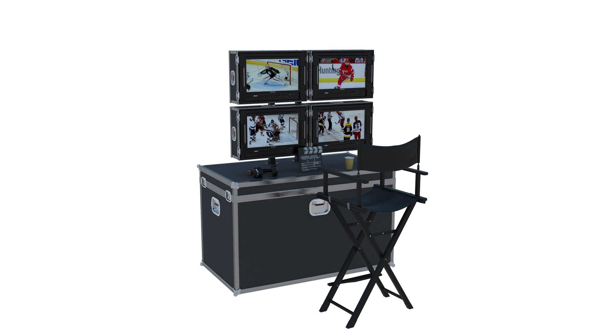 3D Director Monitor Setup Model - TurboSquid 1901558