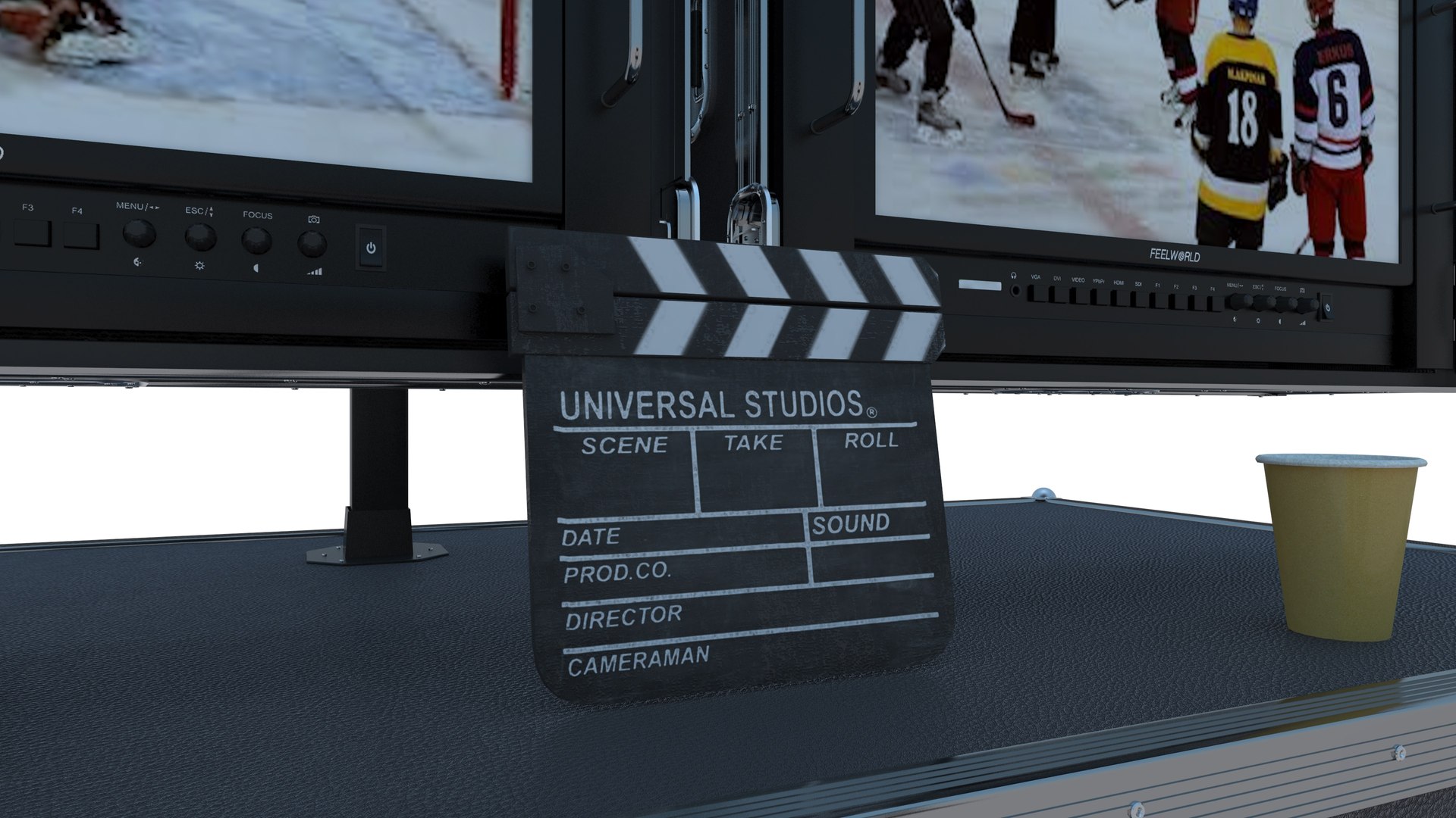 3D Director Monitor Setup Model - TurboSquid 1901558