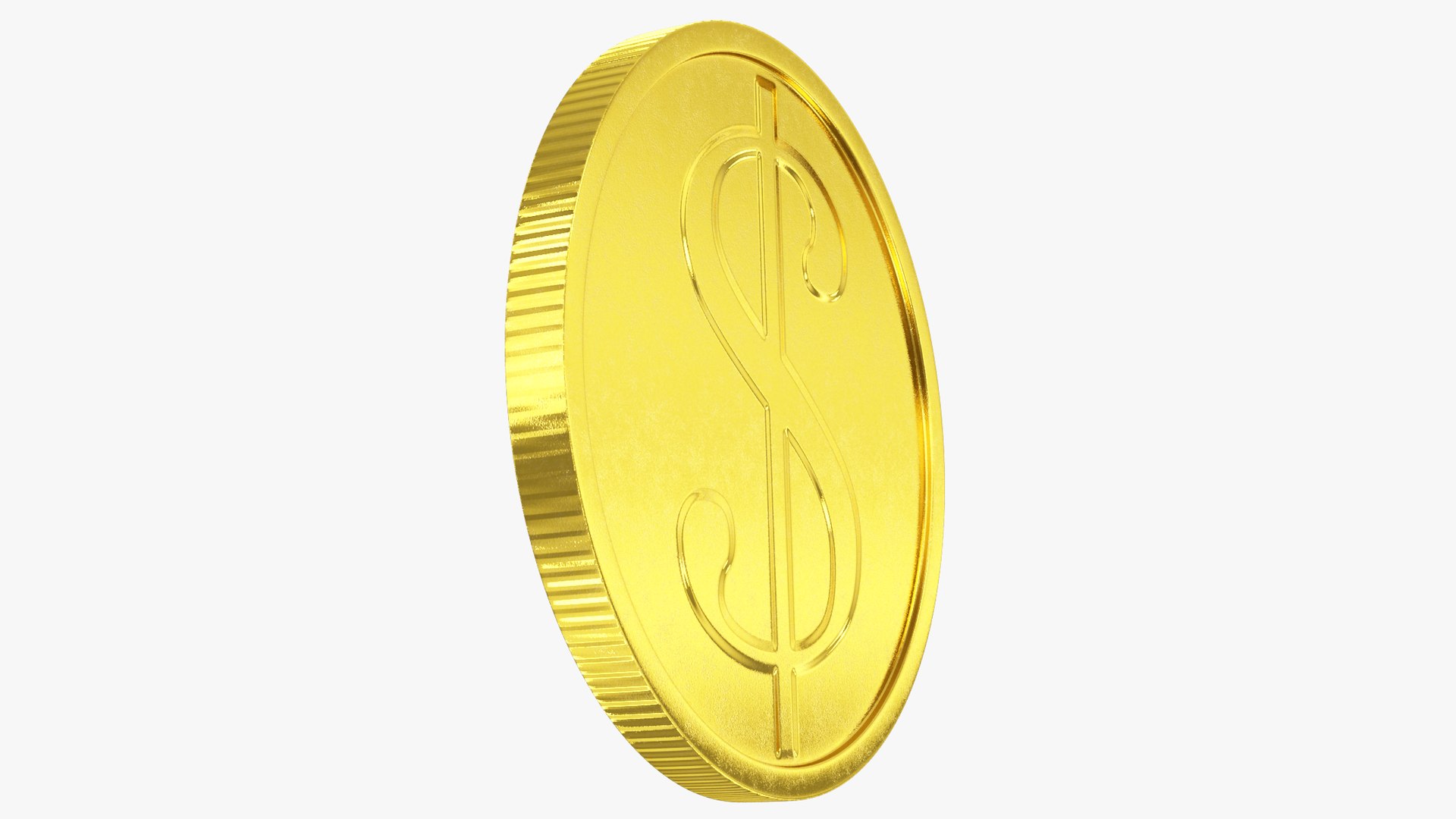 Dollar Coin V1 3D Model - TurboSquid 1954813