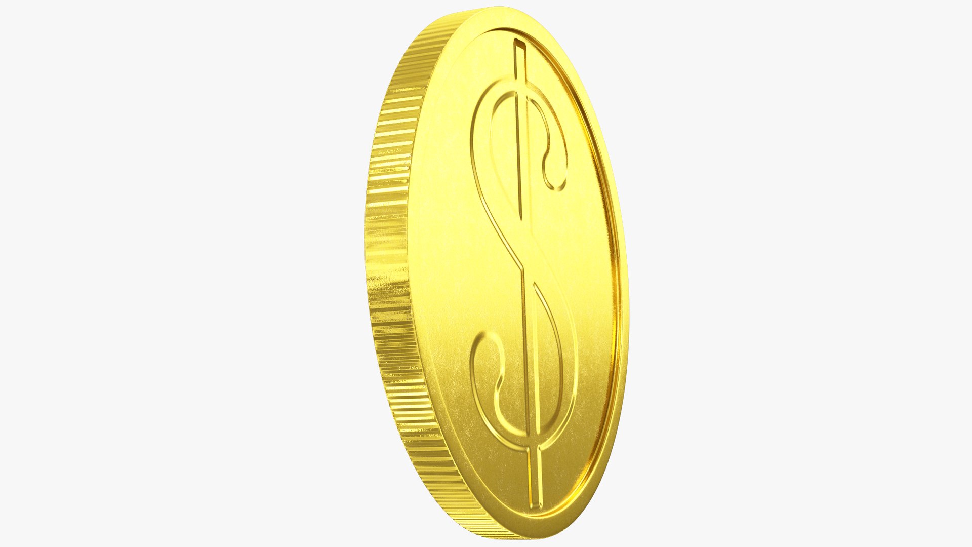 Dollar Coin V1 3D Model - TurboSquid 1954813