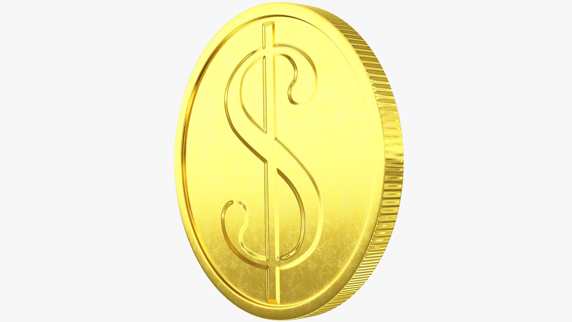 Dollar Coin V1 3D Model - TurboSquid 1954813