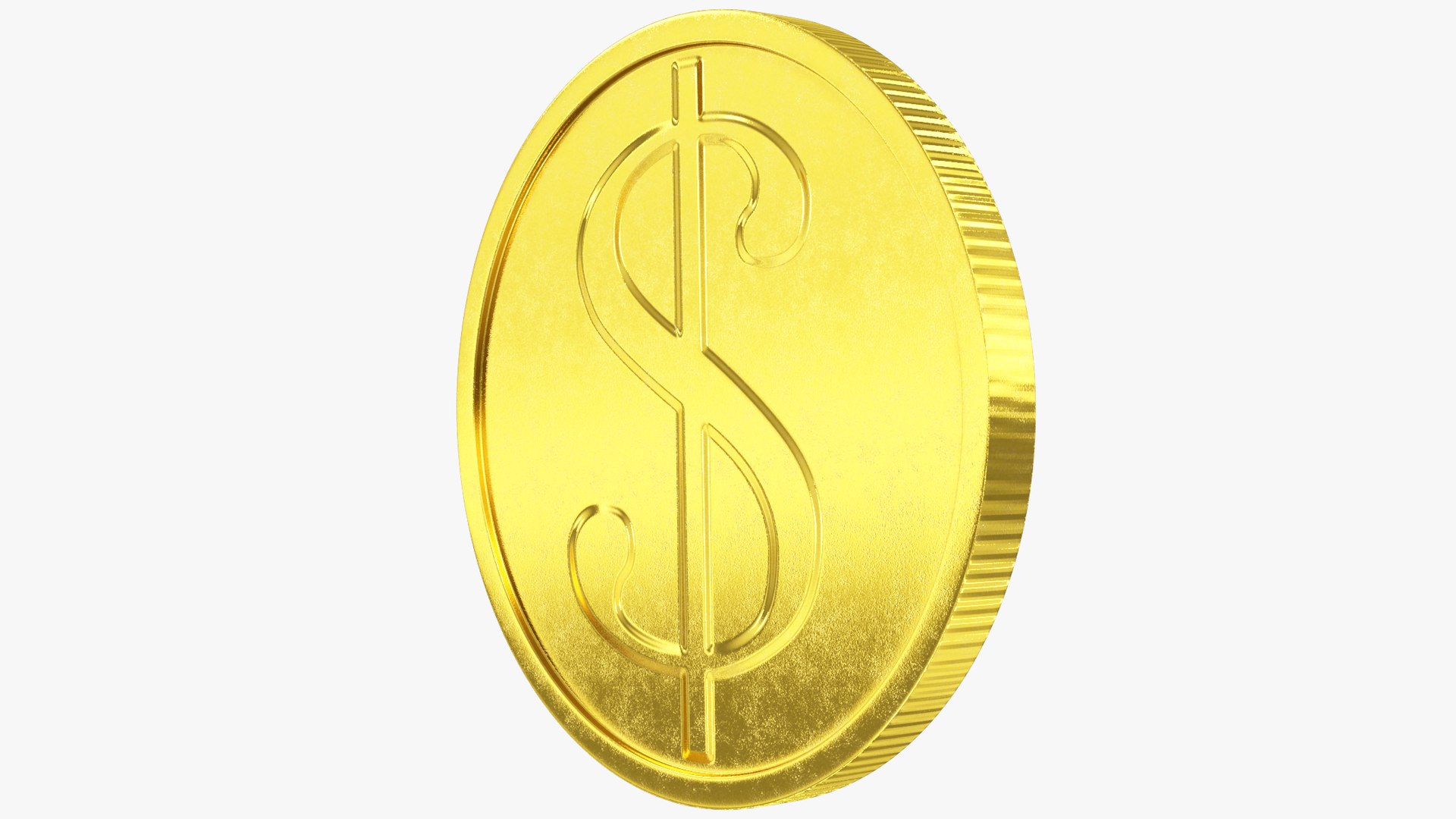 Dollar Coin V1 3D Model - TurboSquid 1954813
