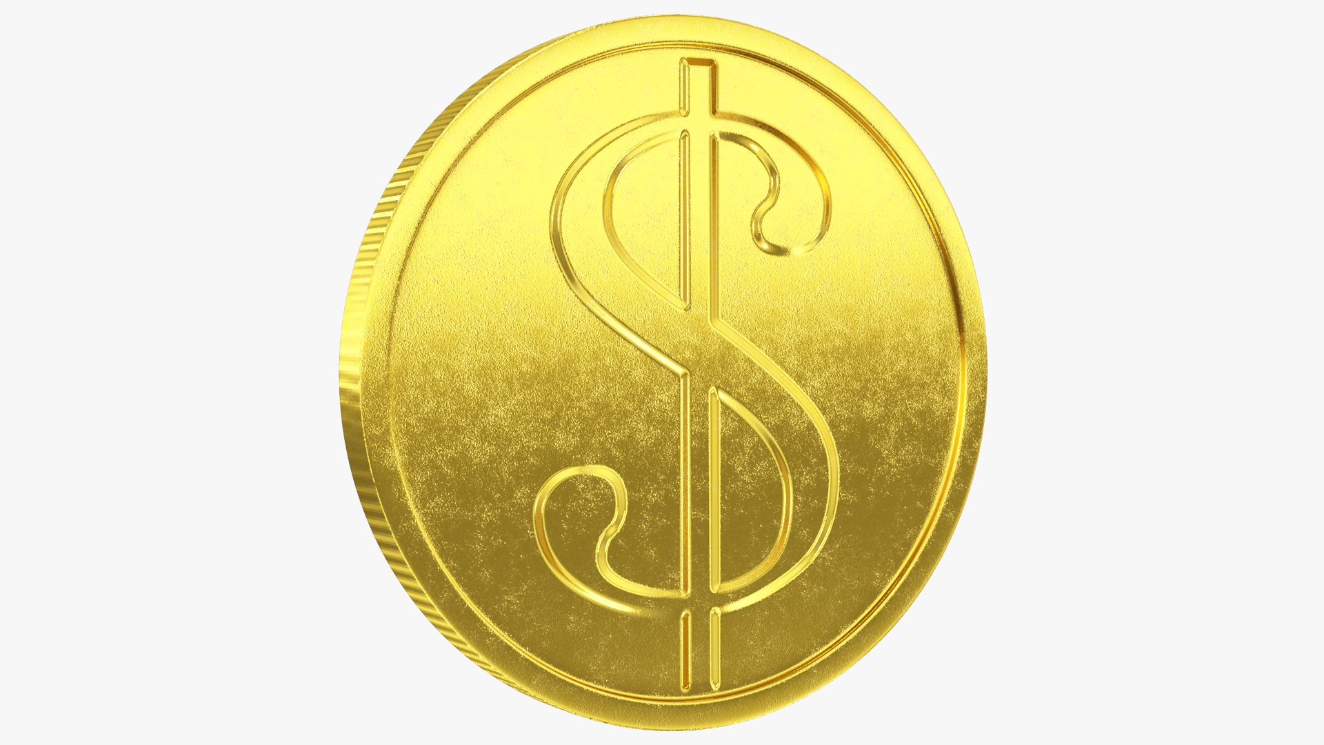 Dollar Coin V1 3D Model - TurboSquid 1954813