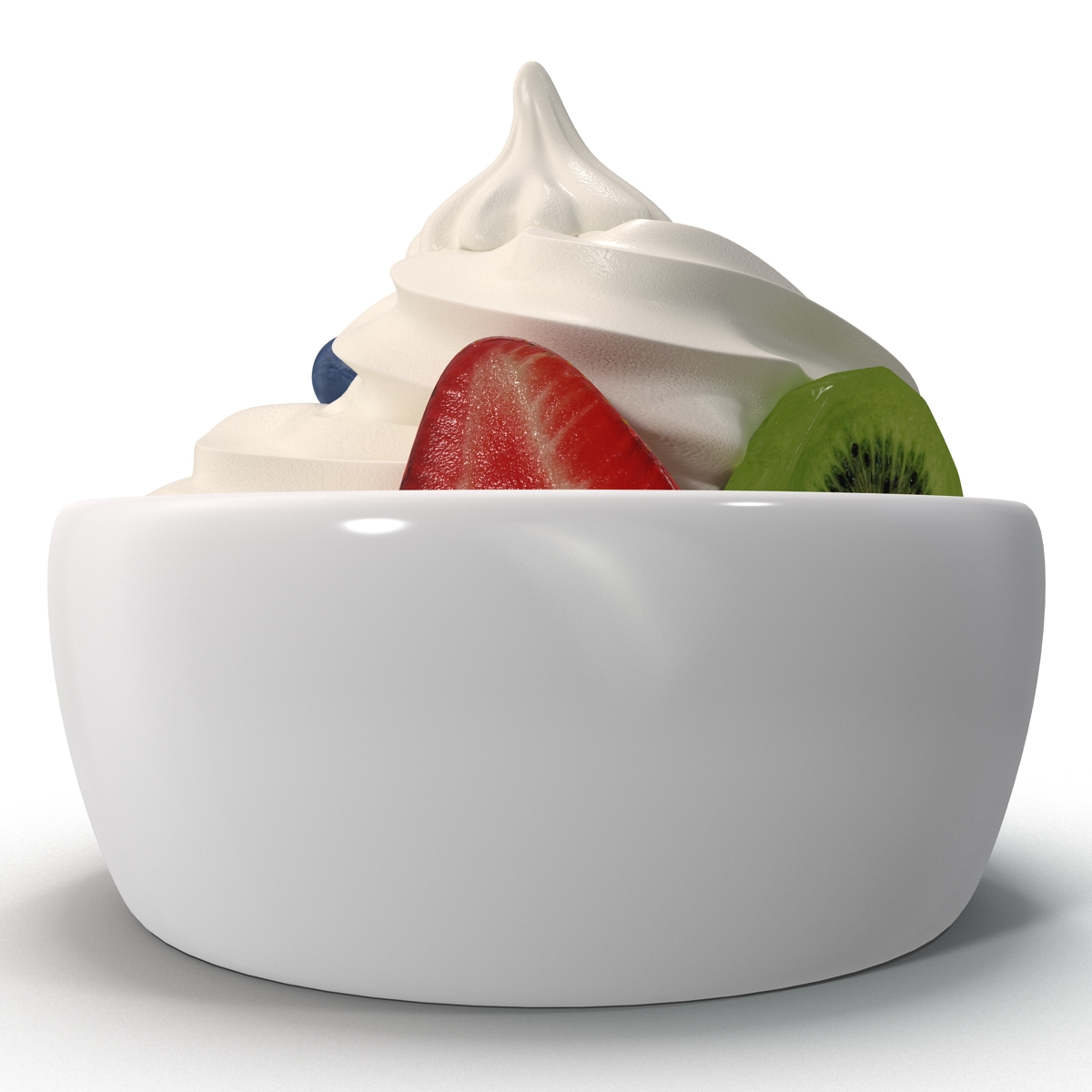 3d model of frozen yogurt