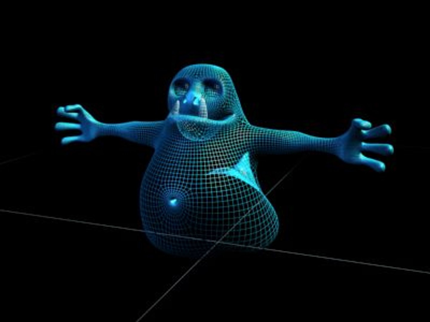 3d Monster Blob Model