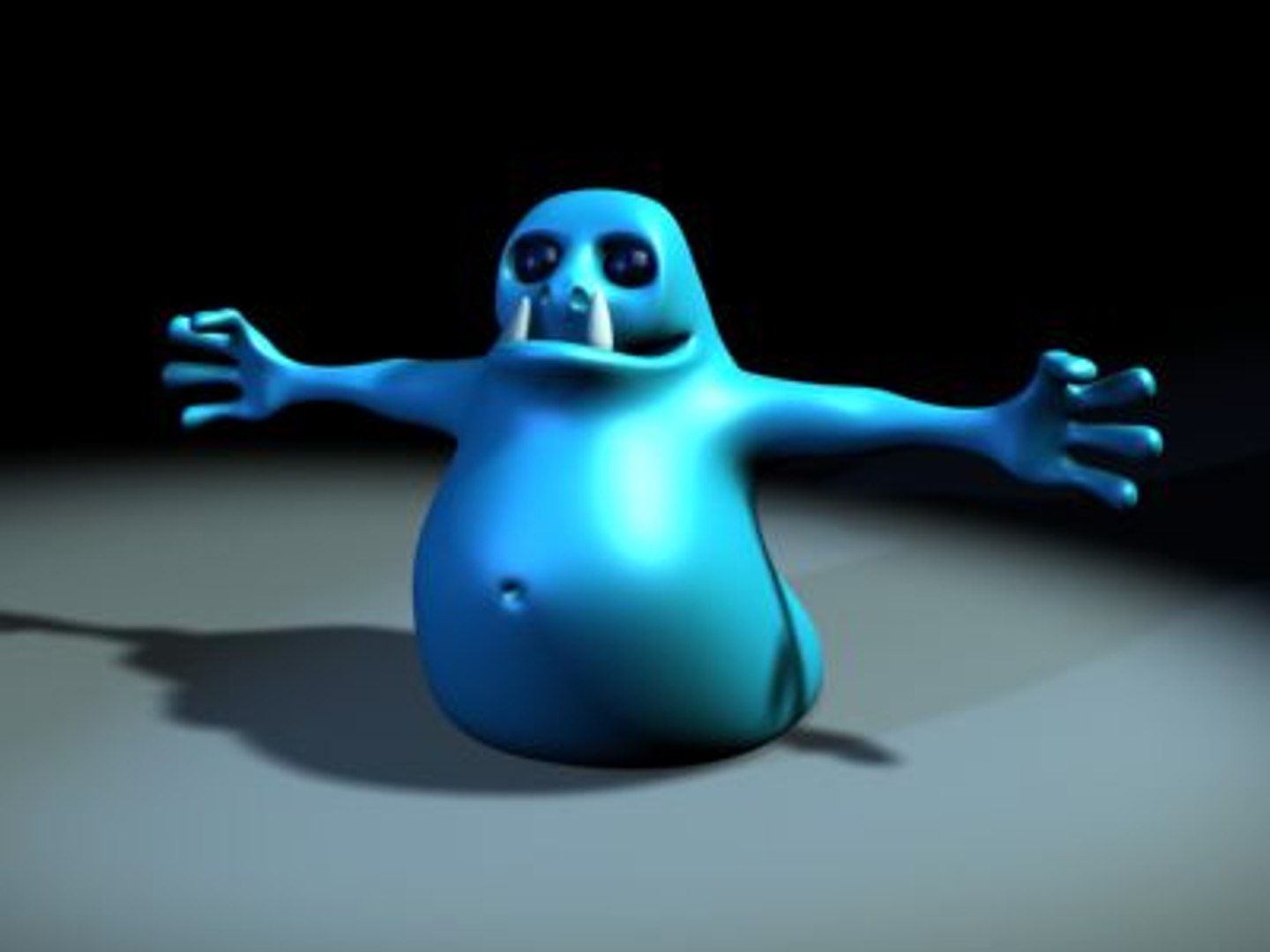 3d Monster Blob Model