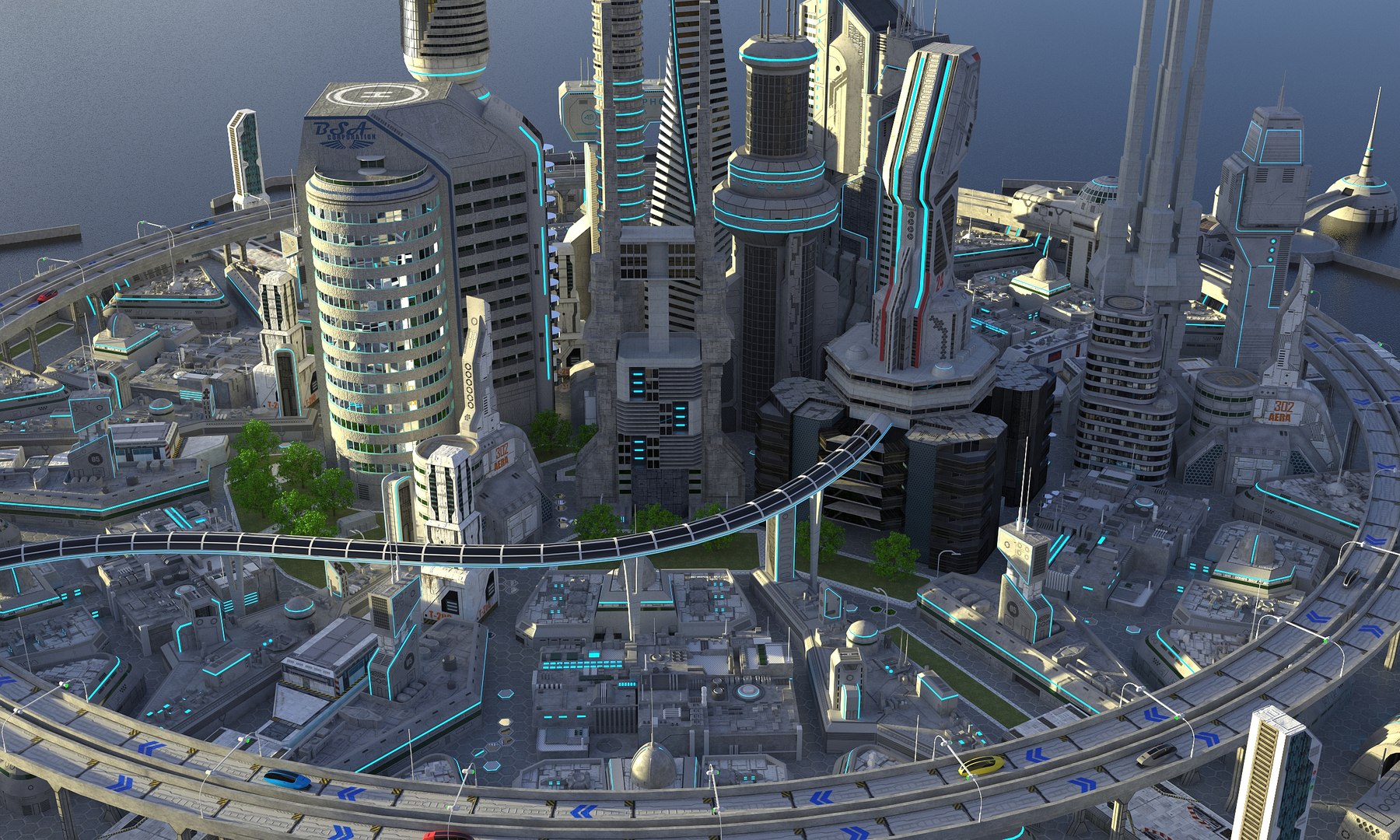 3D Modern City Buildings - TurboSquid 1538485
