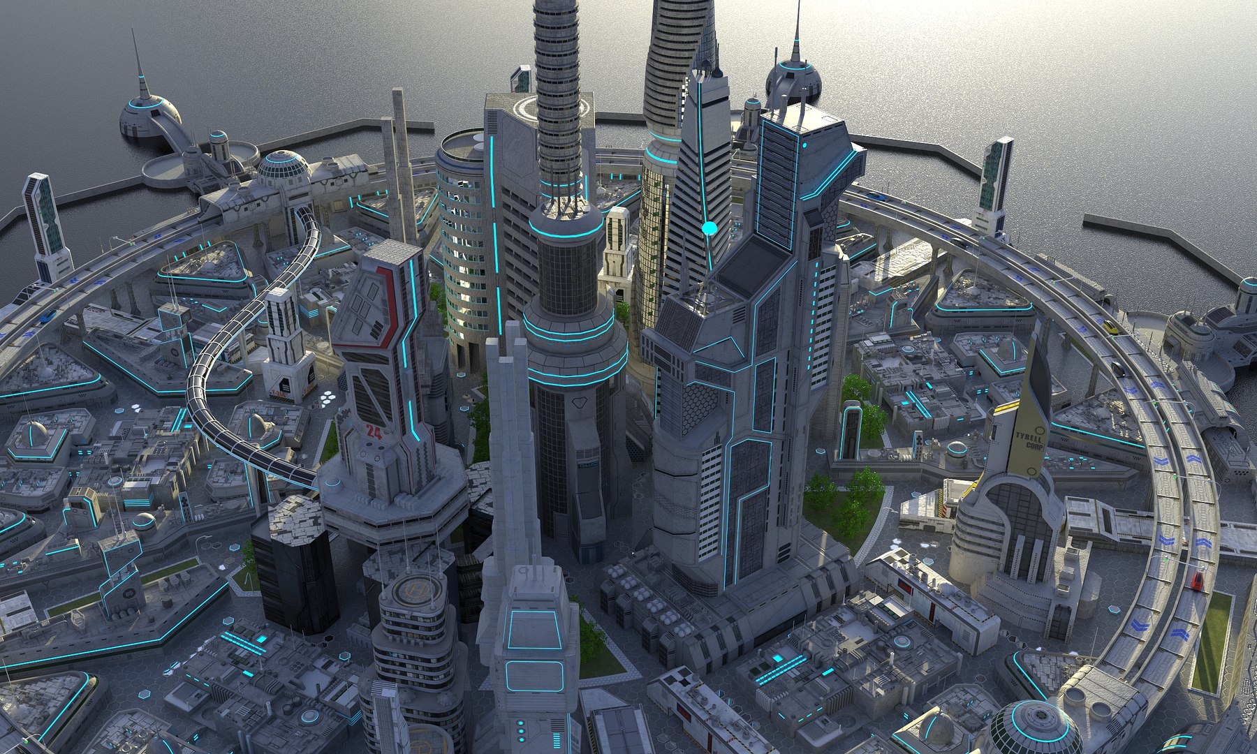 3D Modern City Buildings - TurboSquid 1538485