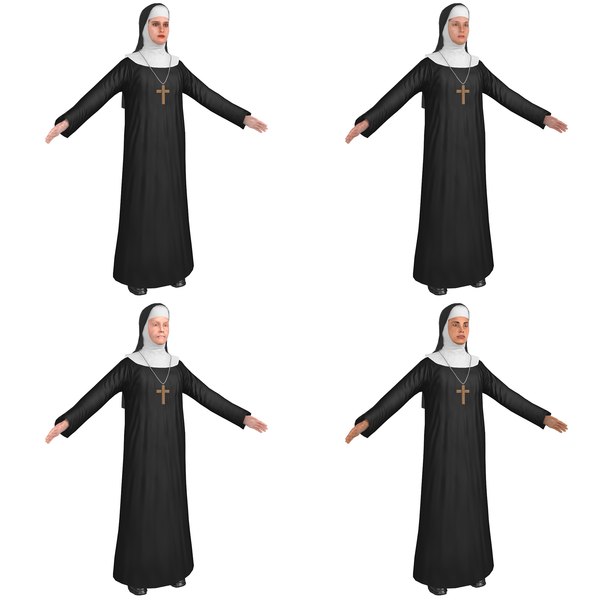 3D Nun Models | TurboSquid