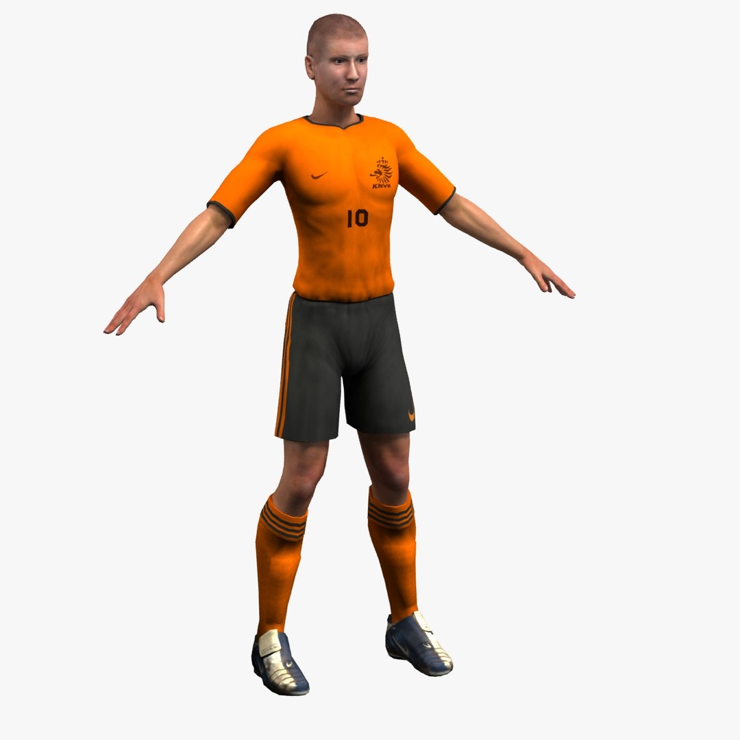 Rigged Soccer Player 3d Max