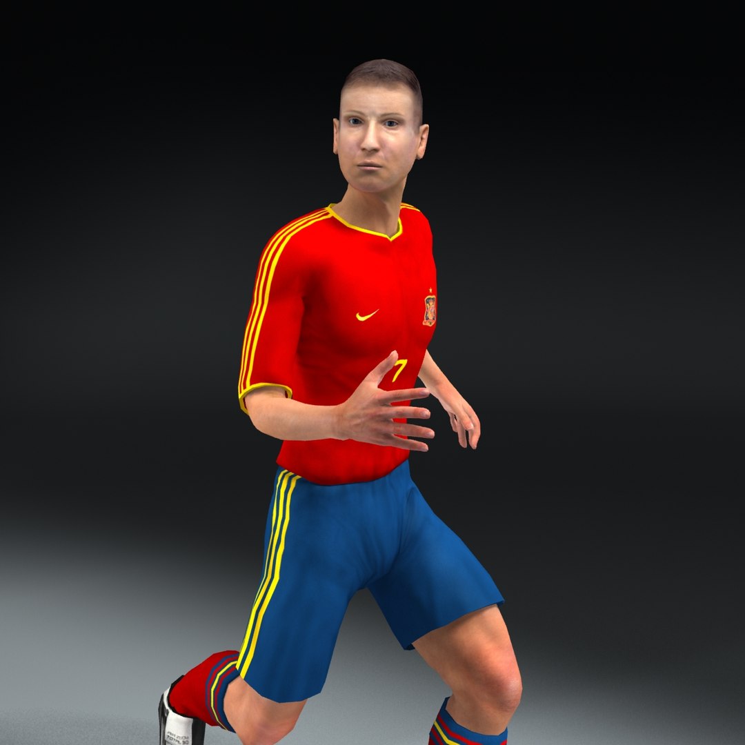 Rigged Soccer Player 3d Max