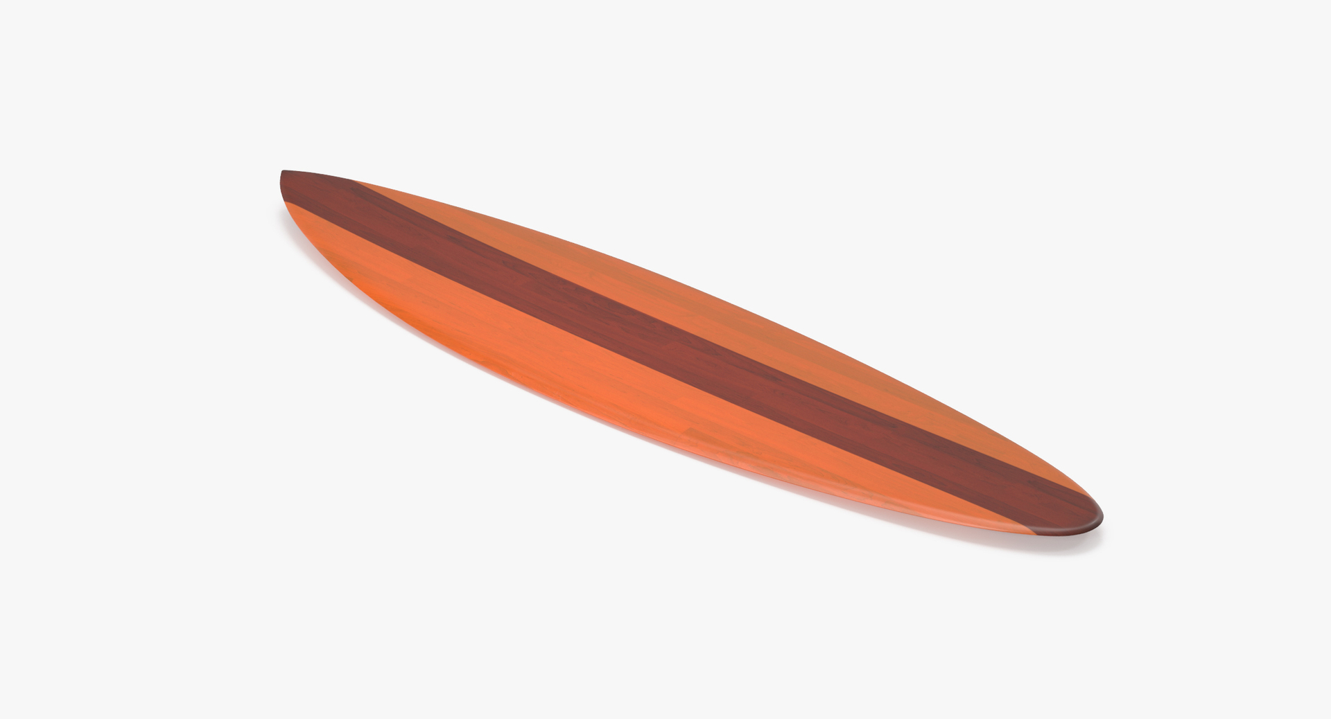 3d Wooden Surf Board Model